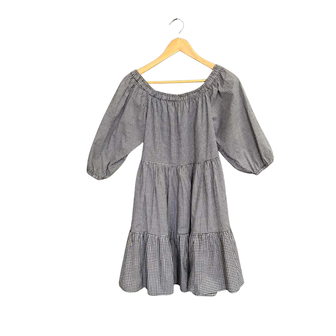 Seed Dress - Size 8 - Gingham - Black/White