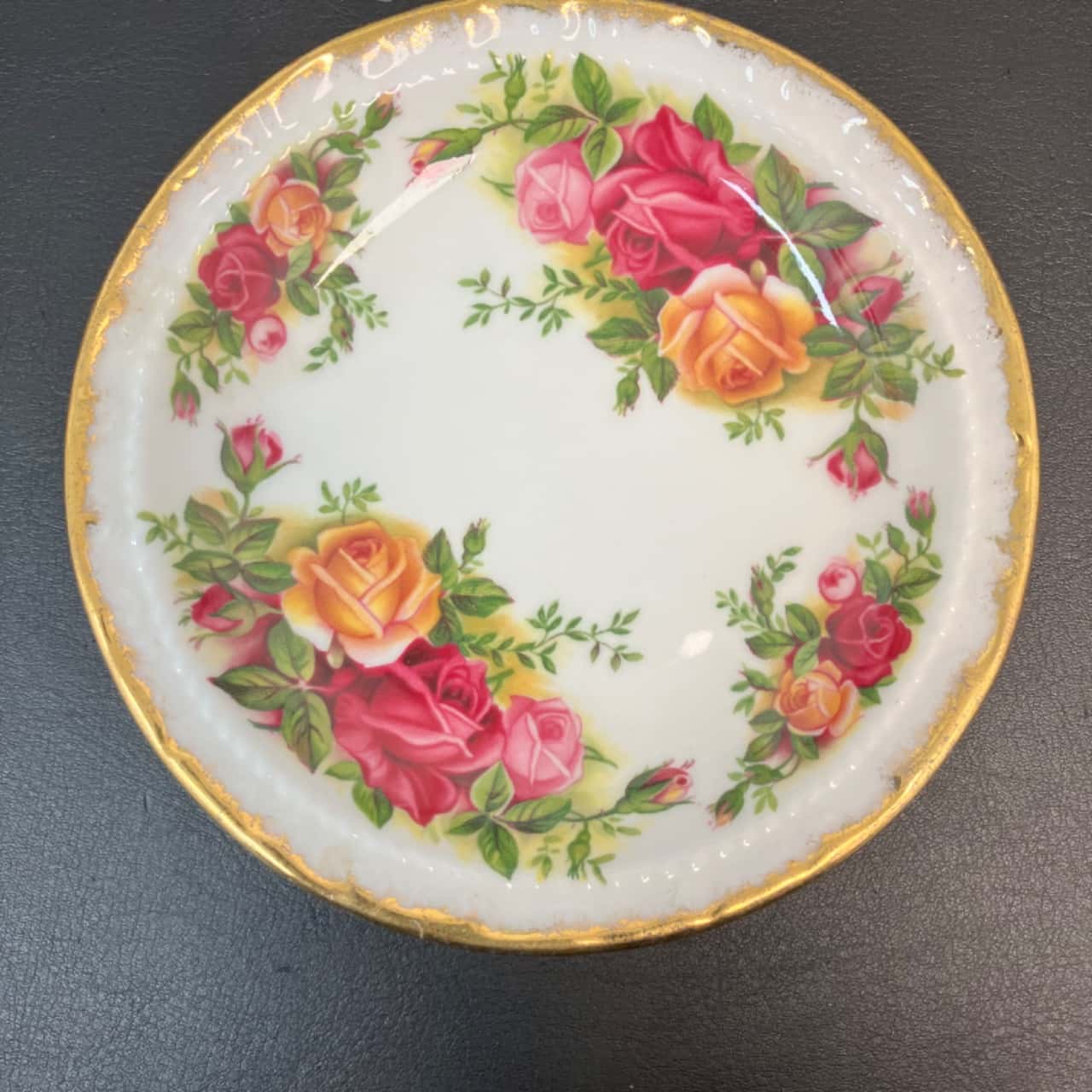 2x Royal Albert "Old Country Roses" Miniature Plates