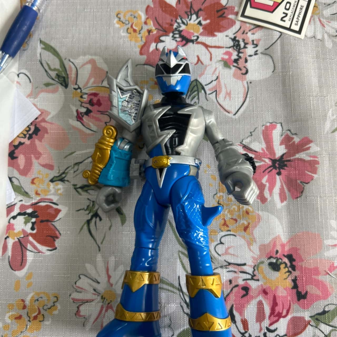 Power Rangers Dino Fury Battle Attacks Blue Ranger( b22)
