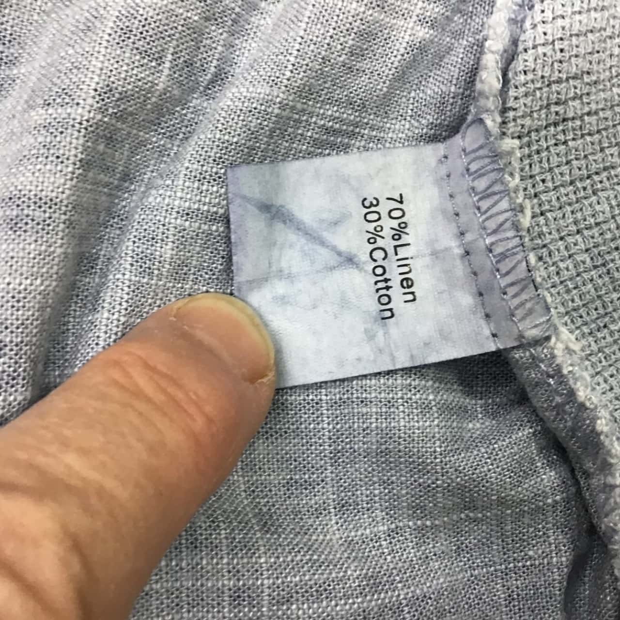 Lilac Designs Womens Size XXL Dusty Blue Linen Blend Short Sleeve V ...