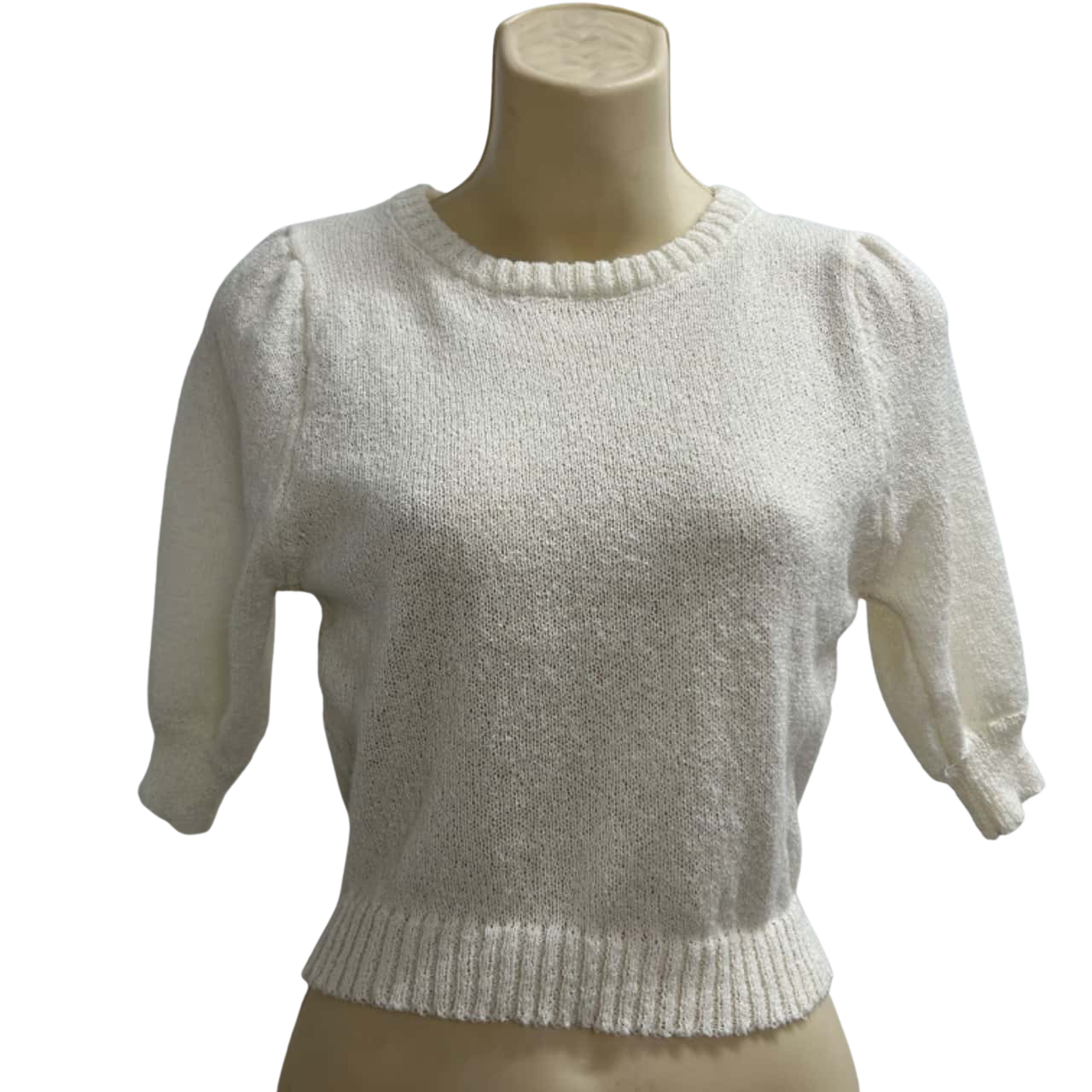 Intruder Womens Size L Cream Knit Top (s)
