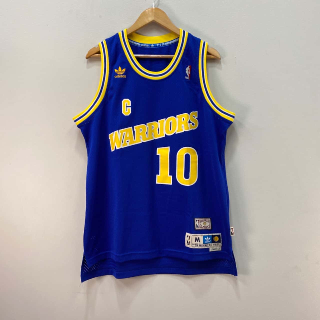 Adidas NBA Warriors #10 Hardaway Singlet Sz Med