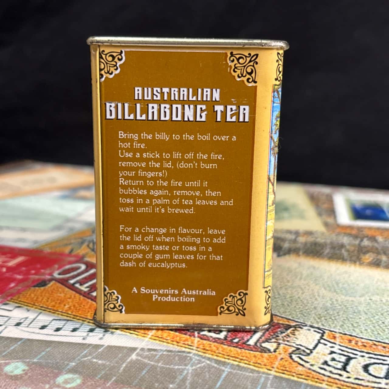Vintage Australian Billabong Tea tin