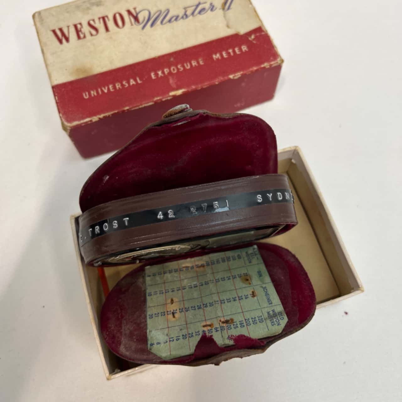 The Western Master ii - Universal Exposure Meter - model 735 - Made in ...