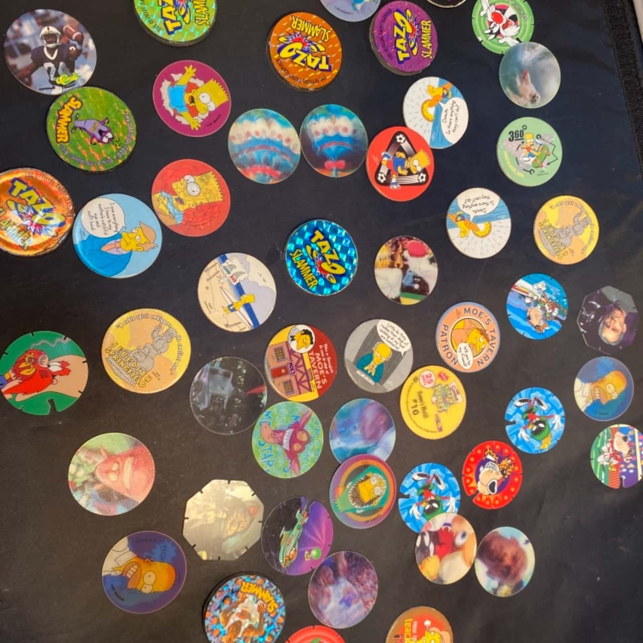 Tazos bulk 124x space jam ,Star Wars,Simpsons