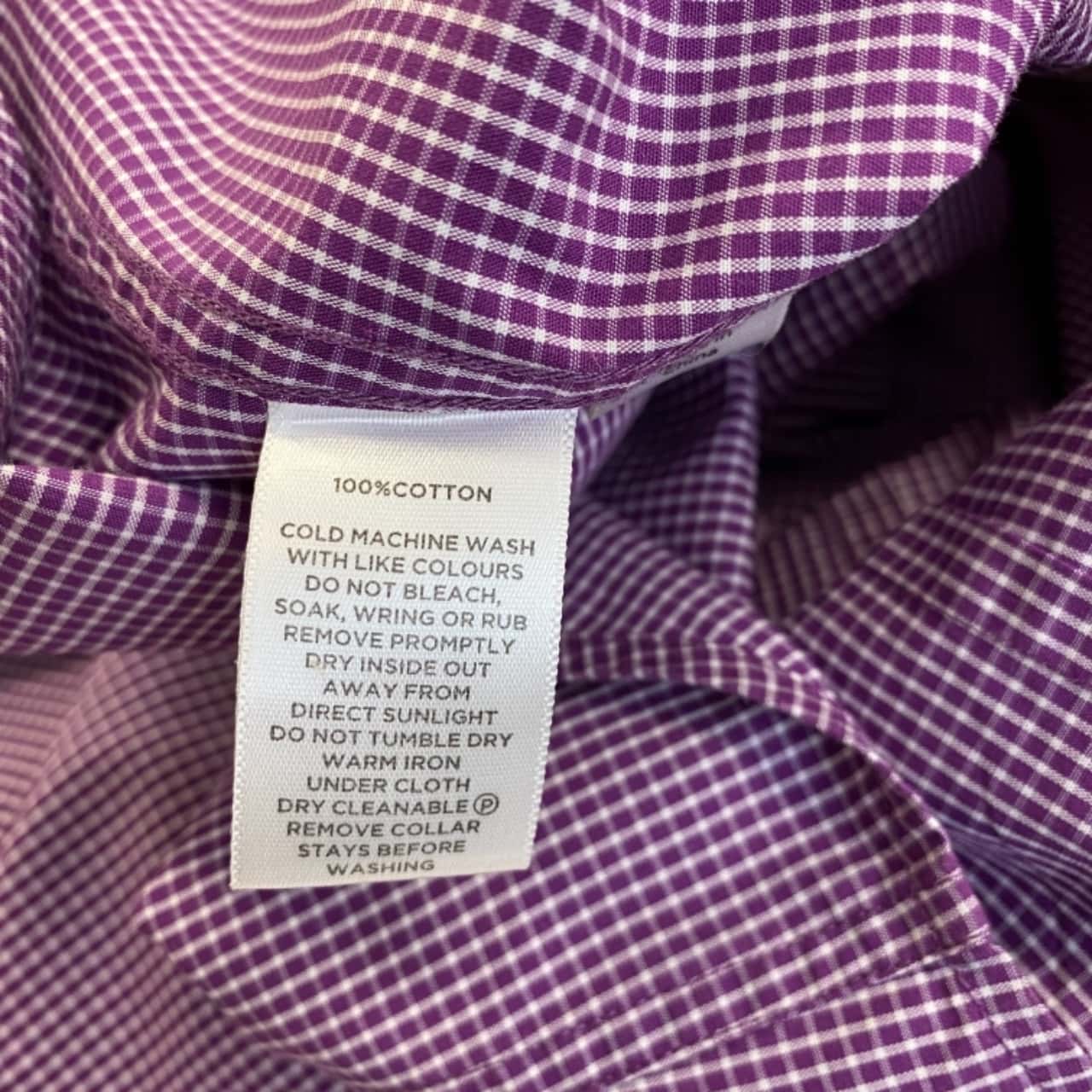 SABA Mens Size L Long Sleeve Purple/White (s)