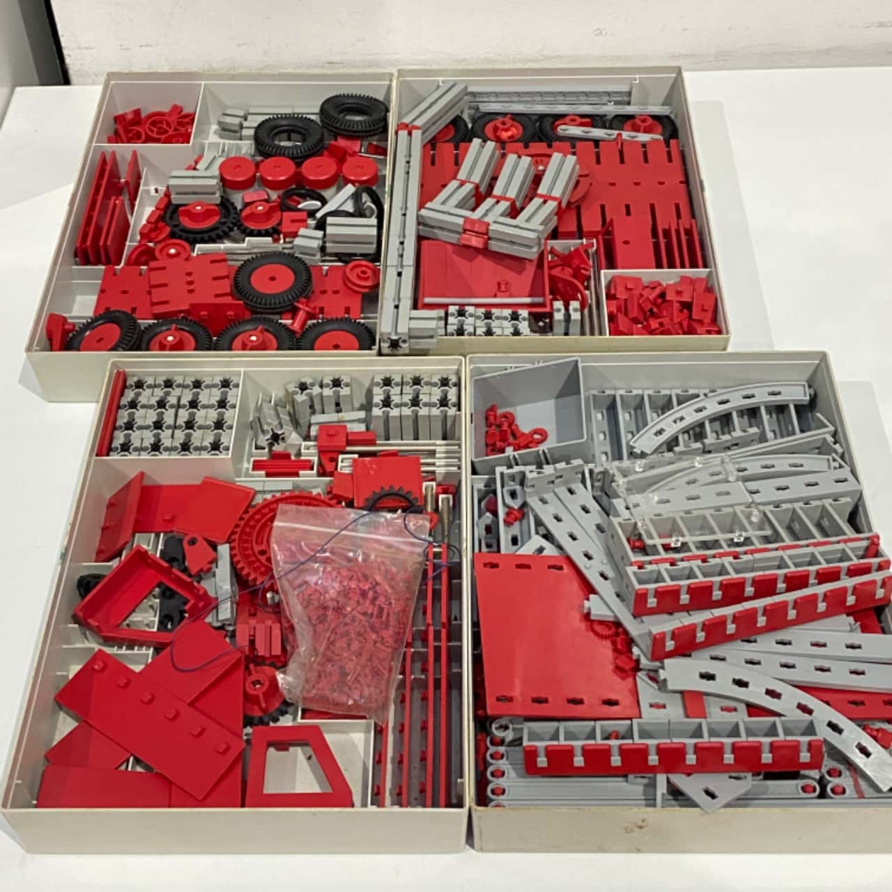 Mixed Lot of Vintage Fischer Technick 7kg - Multiple Sets and Instructions