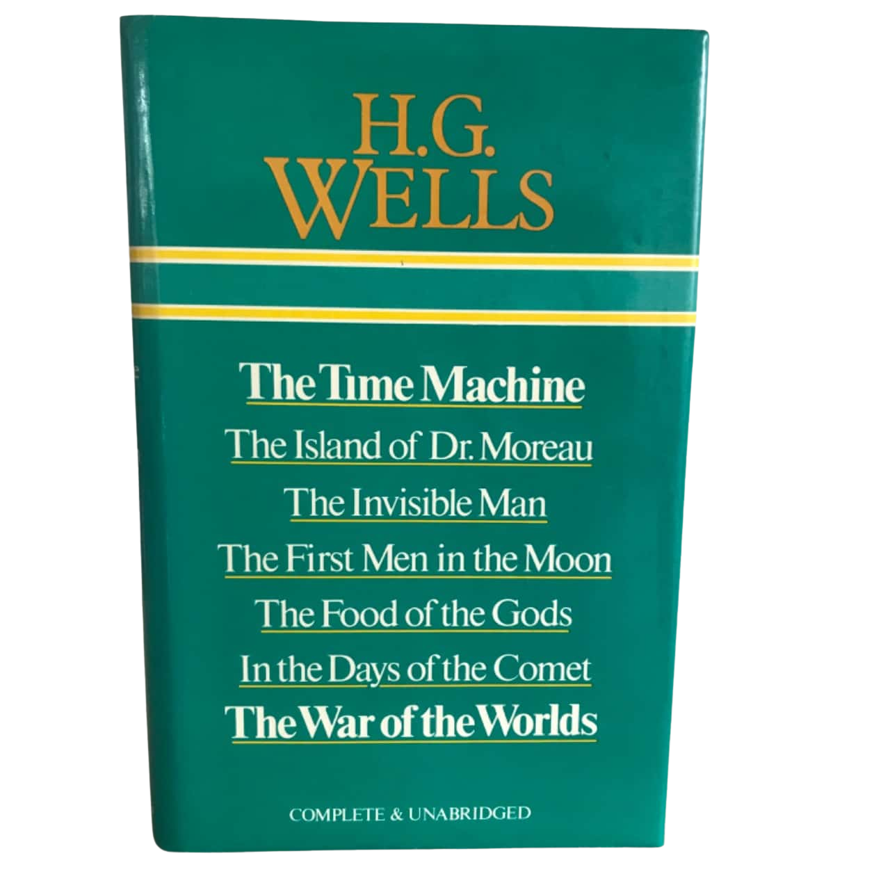 H.G.Wells Hardcover Classics The Time Machine- War Of The Worlds & 5 ...