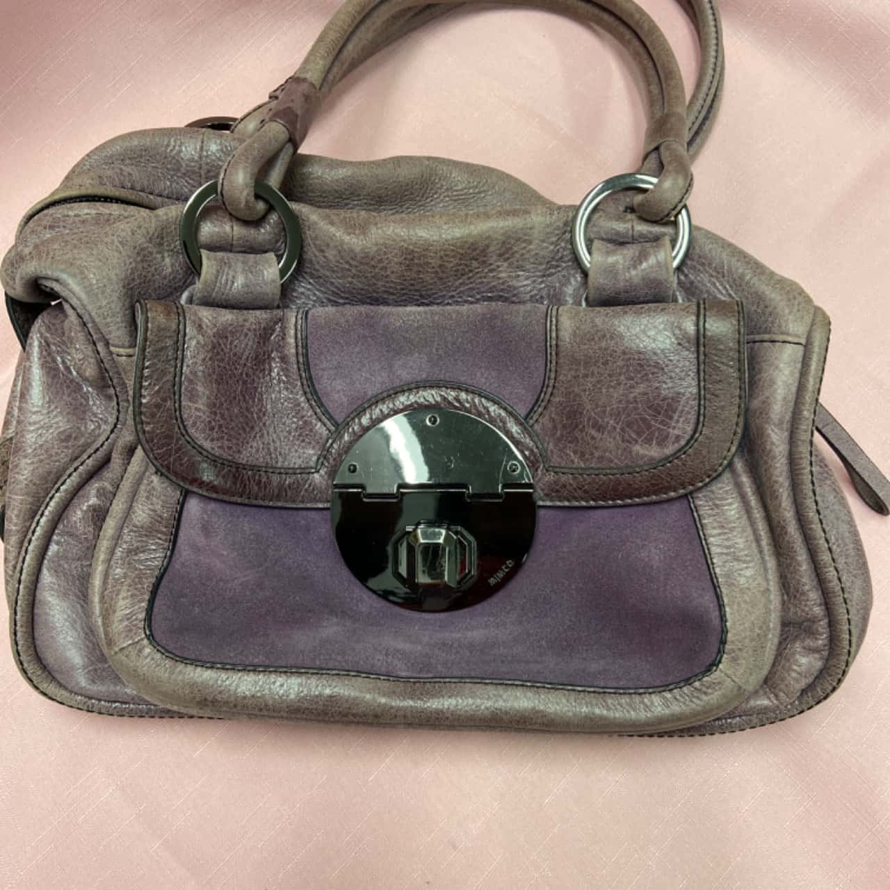 Mimco Womens purple handbag (s) - Used Fair | Salvos Stores