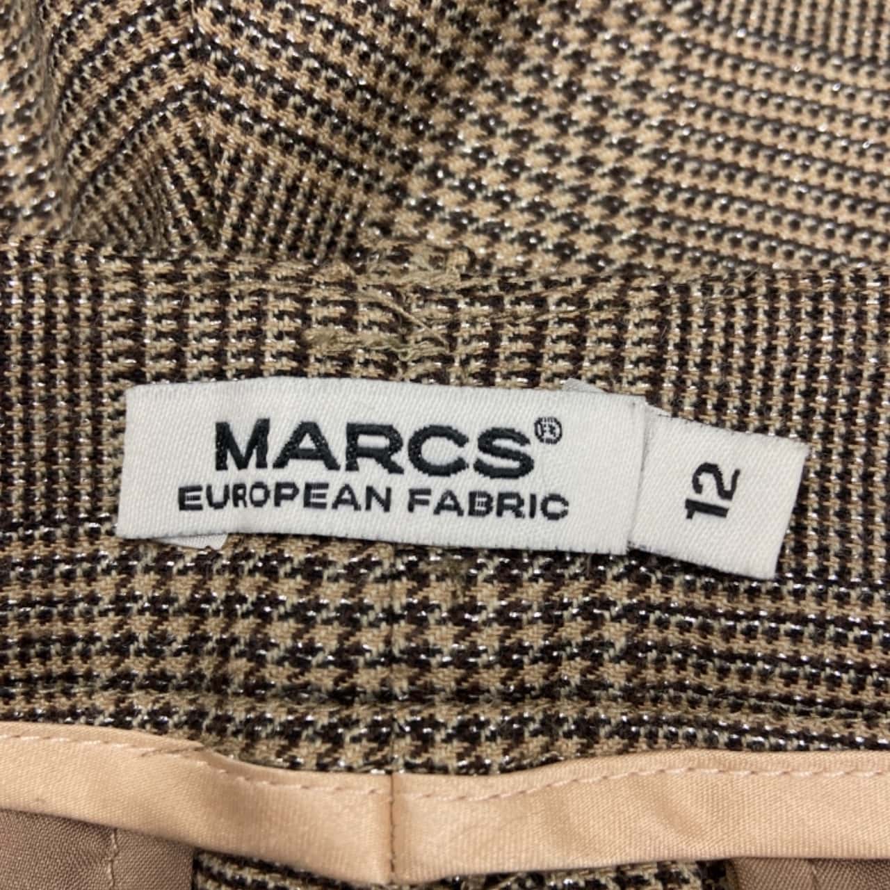 Marcs Womens Size 12 High Waisted / Straight Leg Pants Brown / Checked ...