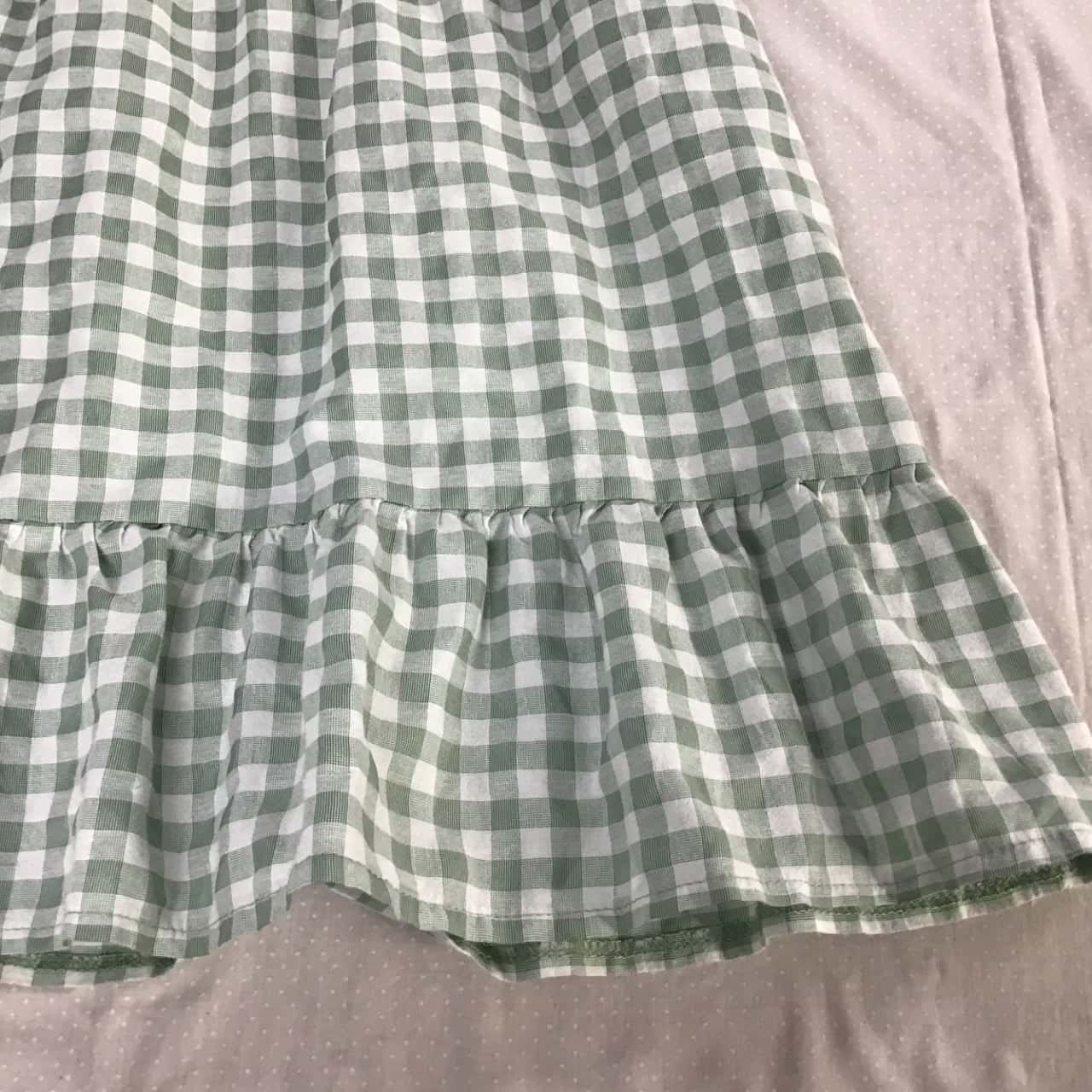 Caroline Morgan Womens Size 16 White / Sage Green Checked Short Sleeve ...