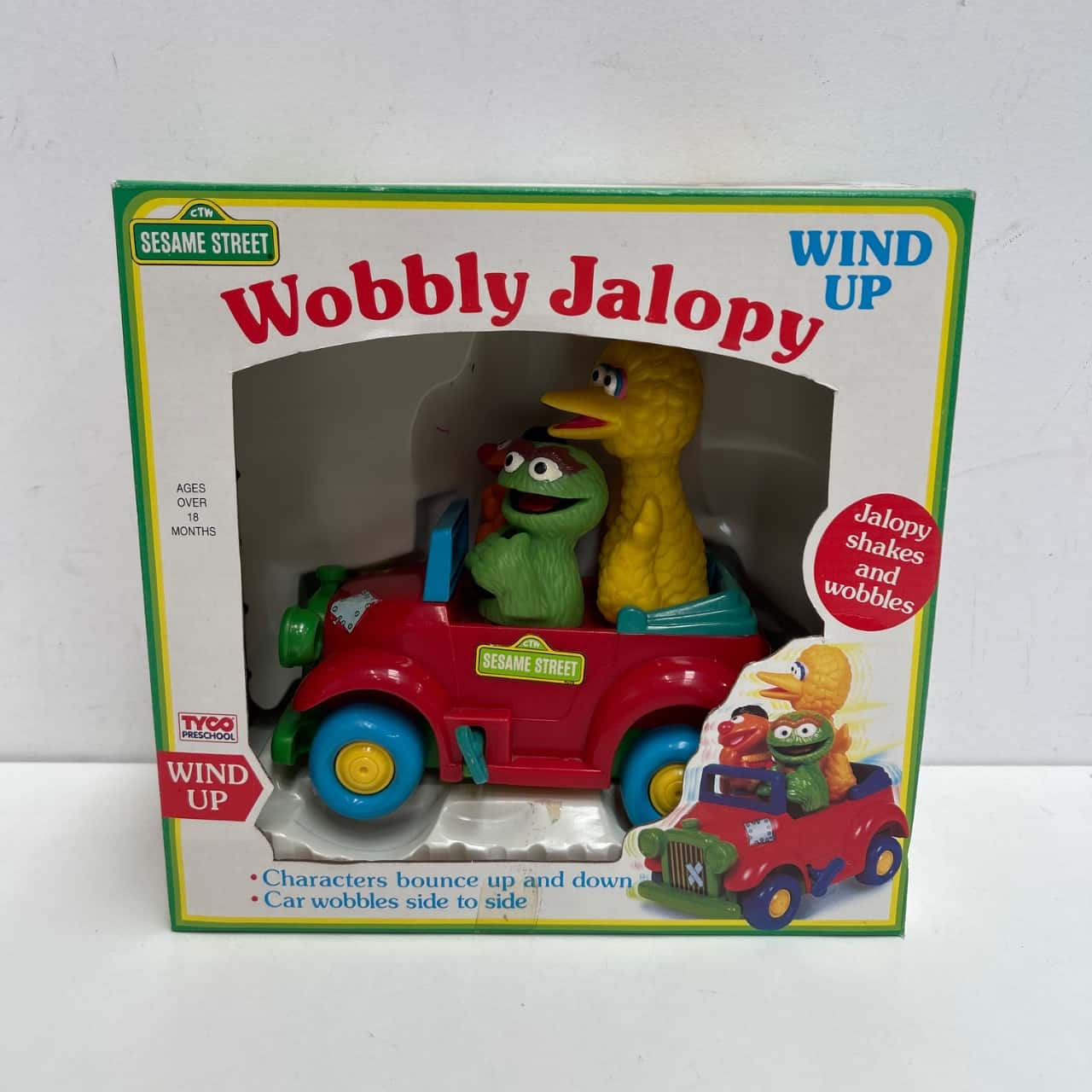 Vintage Sesame Street Wind - Up Wobbly Jalopy (s)