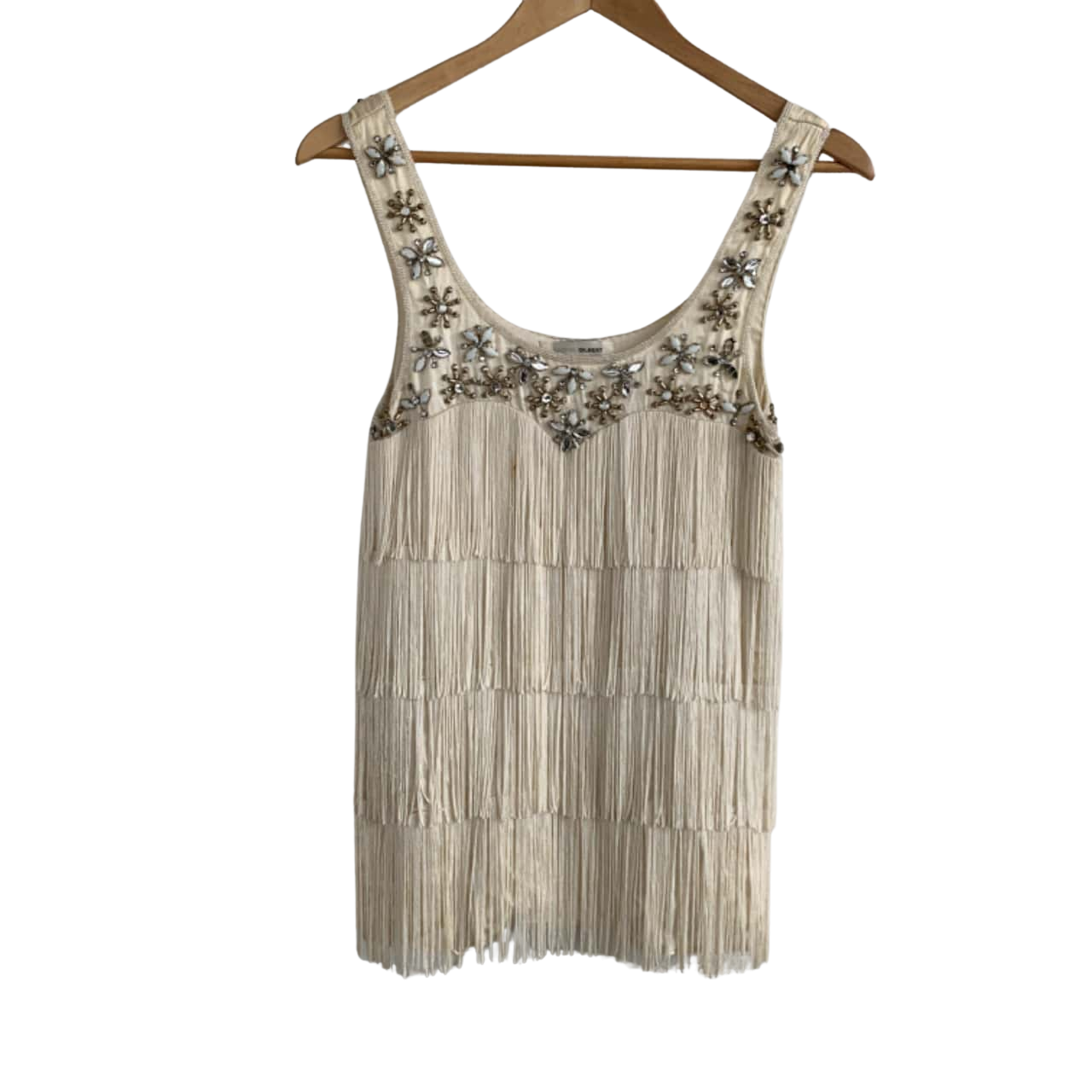 Rachel Gilbert Size 1 Cream Silk Tassled Top(s)