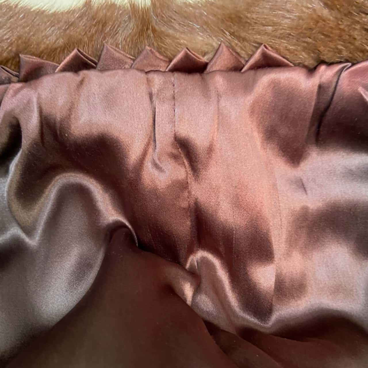 Vintage Fox Fur Long Line Coat Size 8-10 Fur Brown (s)
