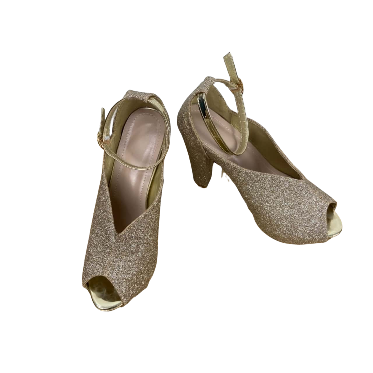 Gold glitter Size 38 Heels(s)