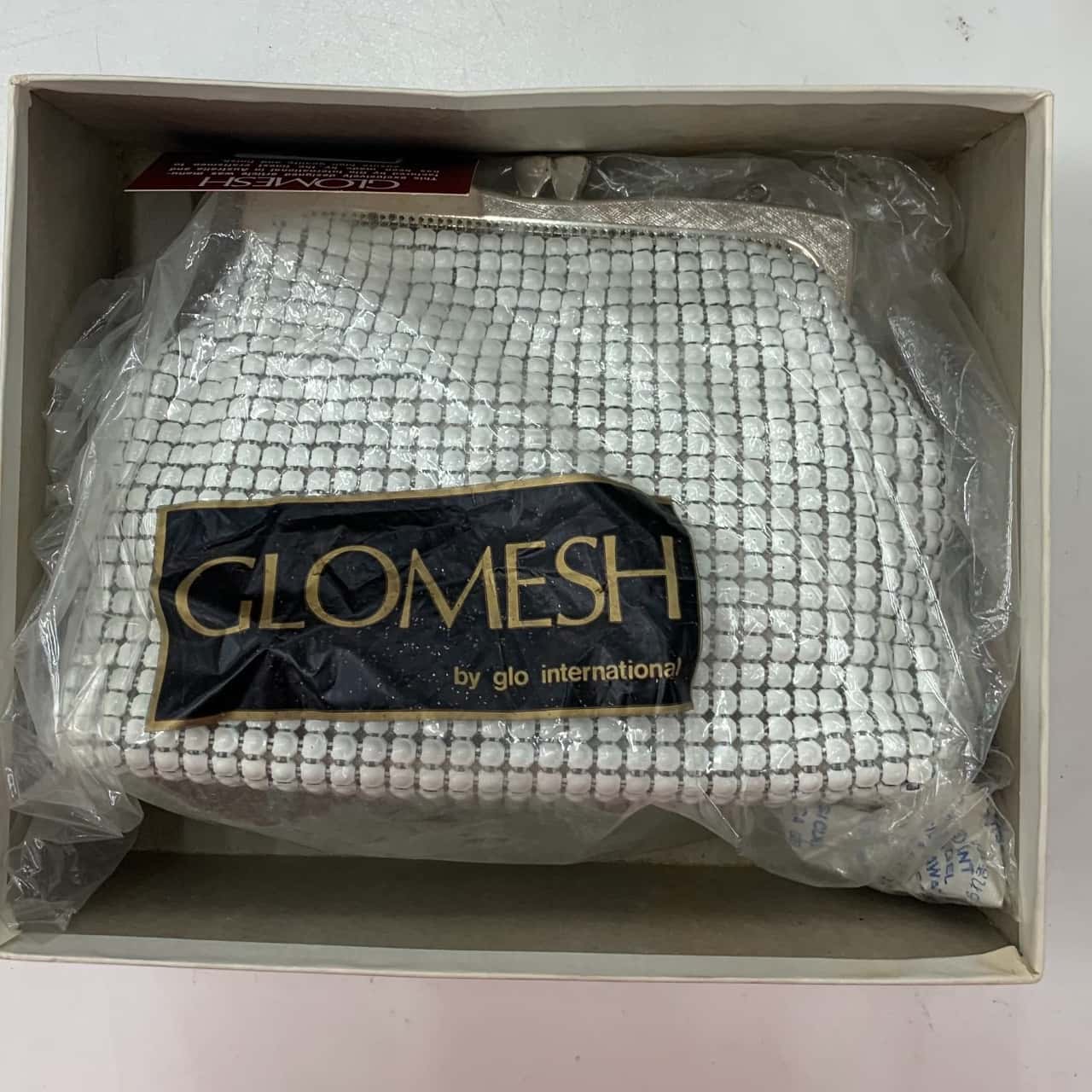 1970s Glomesh White Handbag in Box(s)
