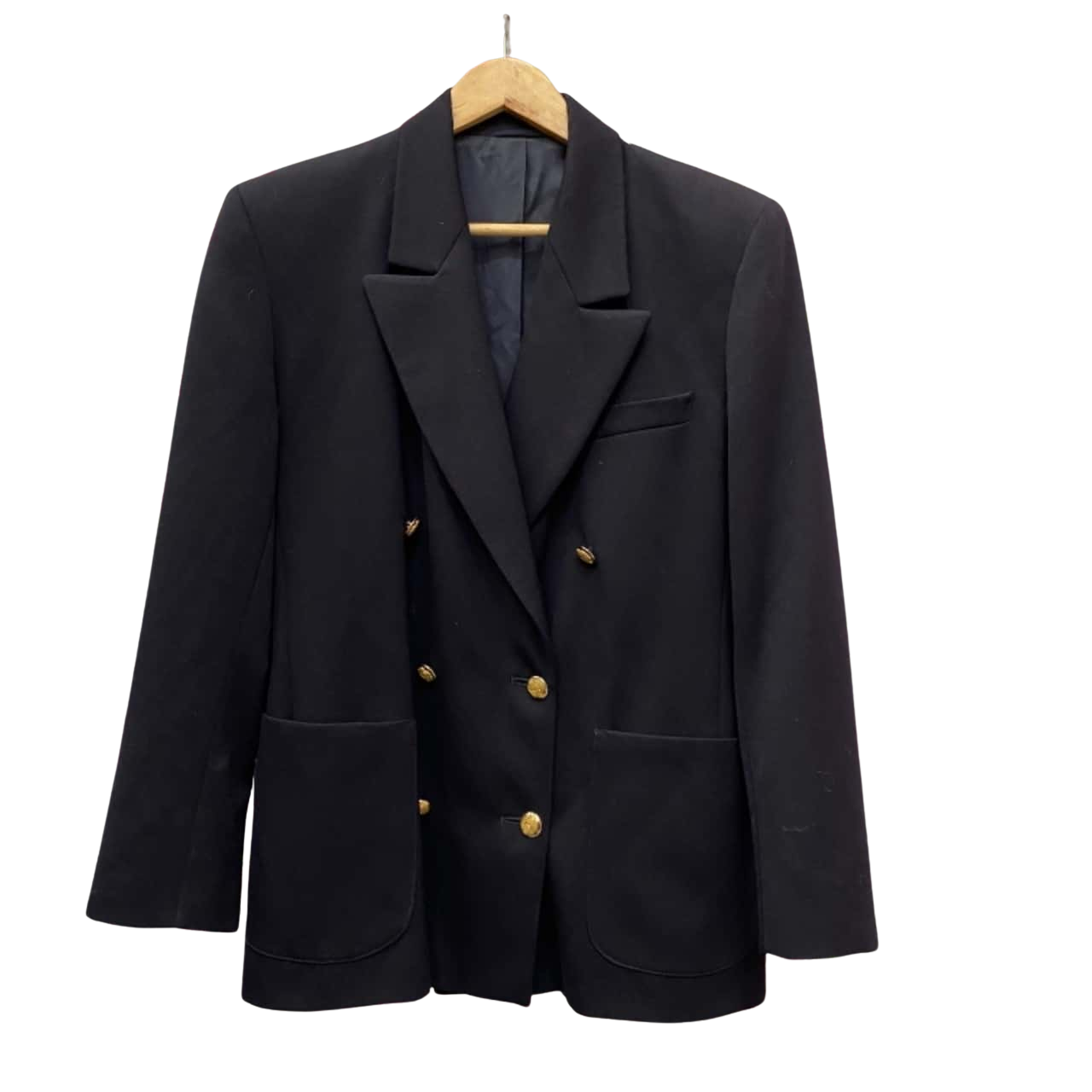 Womens / Unisex Retro Blazer 100% Wool Size 12 Euro 40 with Gold ...