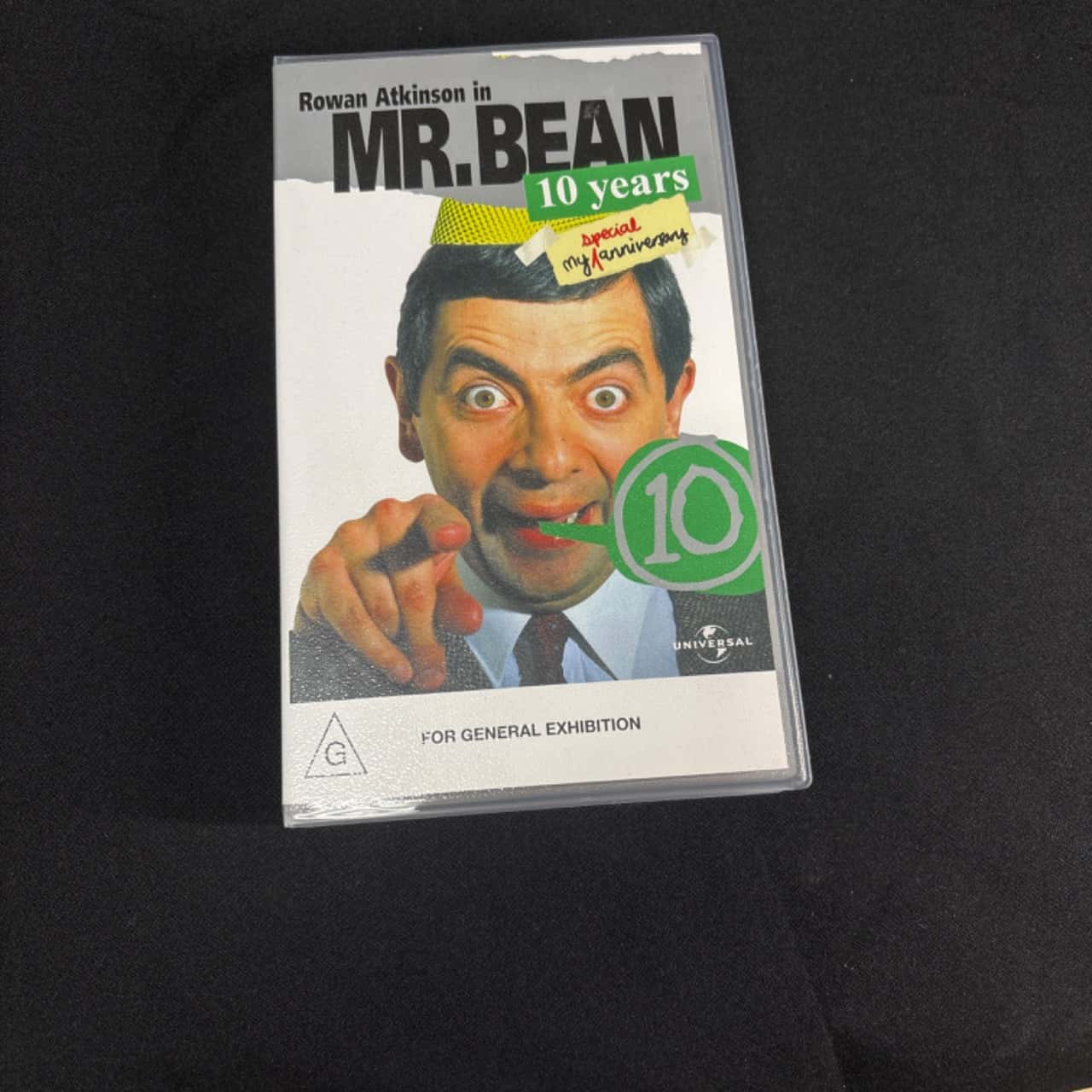 Set of three Rowan Atkinson in Mr Bean 10 years VHS