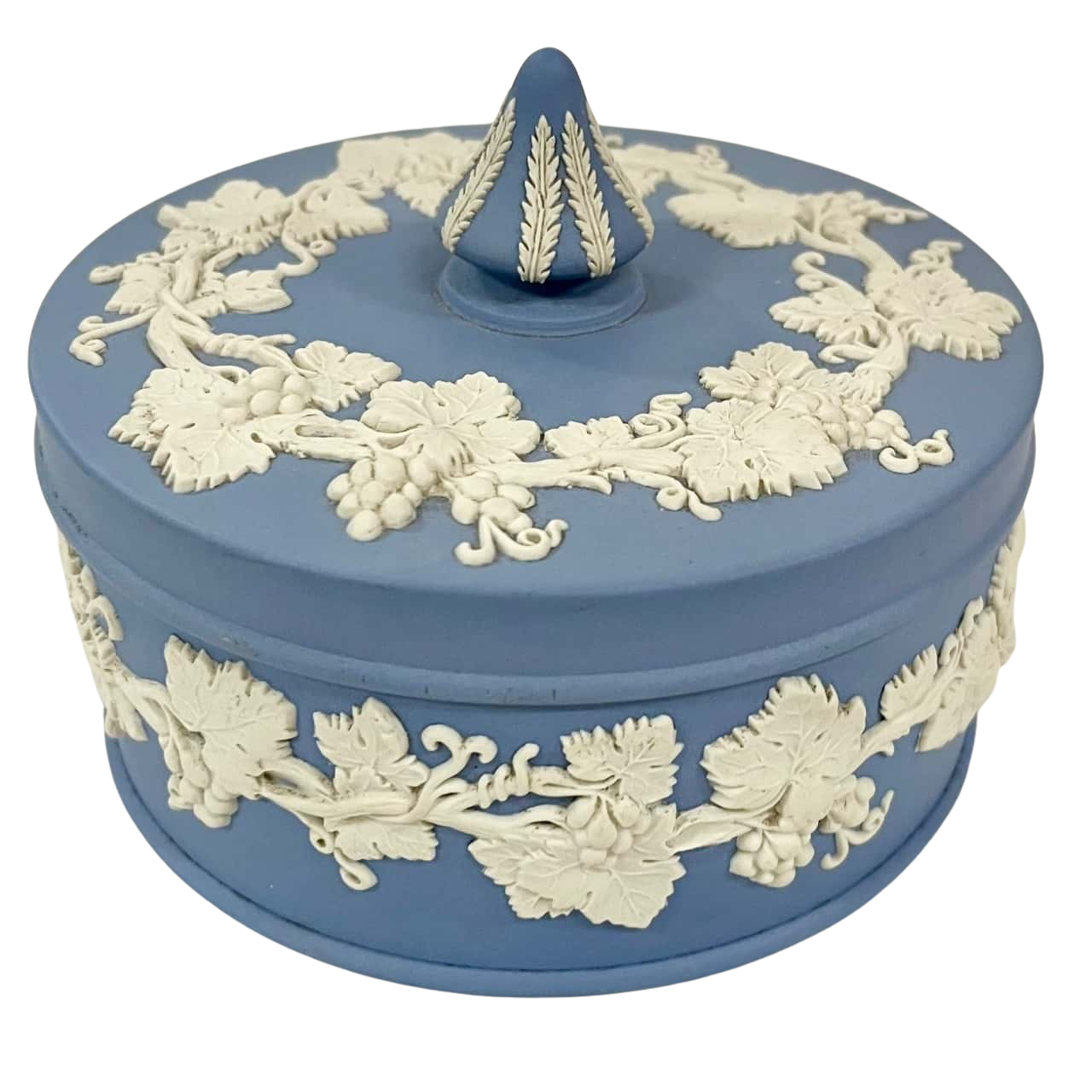 Vintage Jasper ware Wedgewood Carousel Lidded Trinket dish(s)