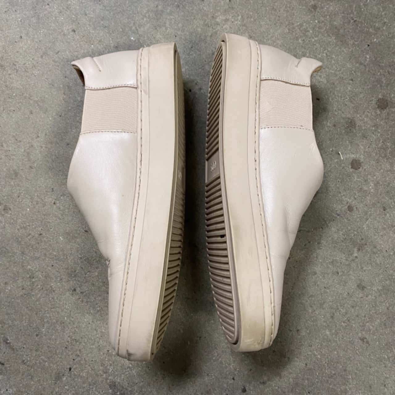 COS Womens Size 38 Beige Leather Sneakers(s)