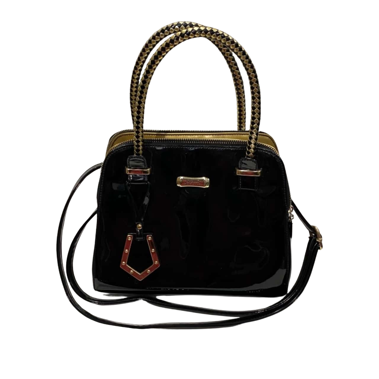 Womens Serenade Beverly Hills Collection Handbag with Gold Trim (s)