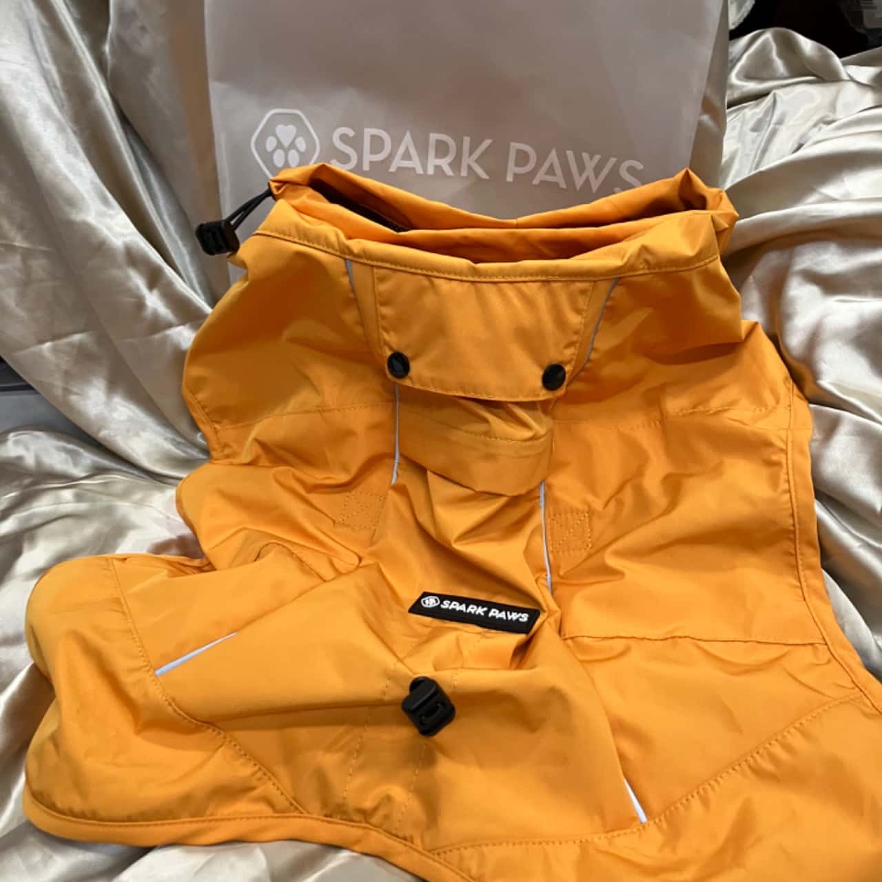 Spark Paws Yellow Dog raincoat size L (s)