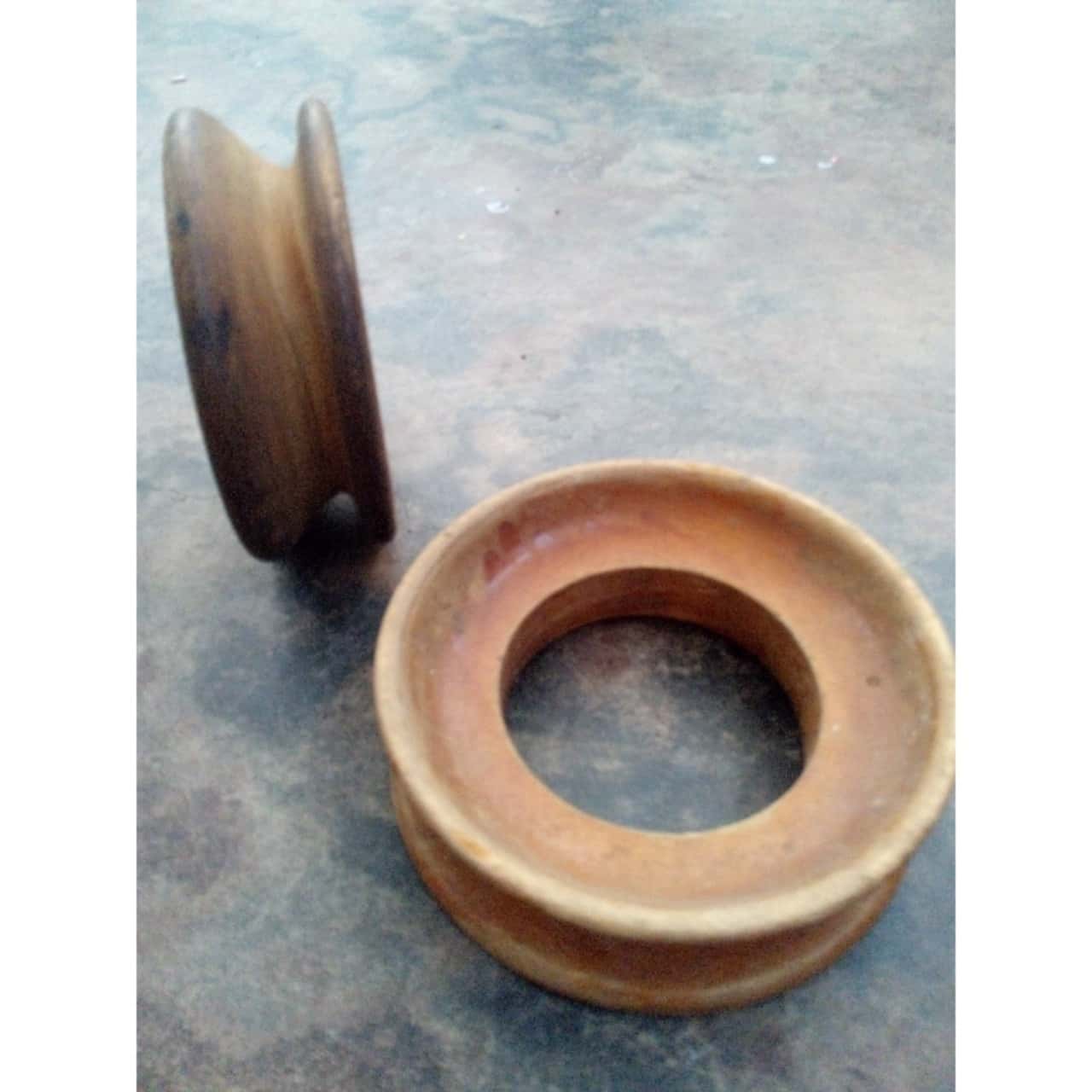 2 x Vintage Fishing Wooden Hand Reels(s)