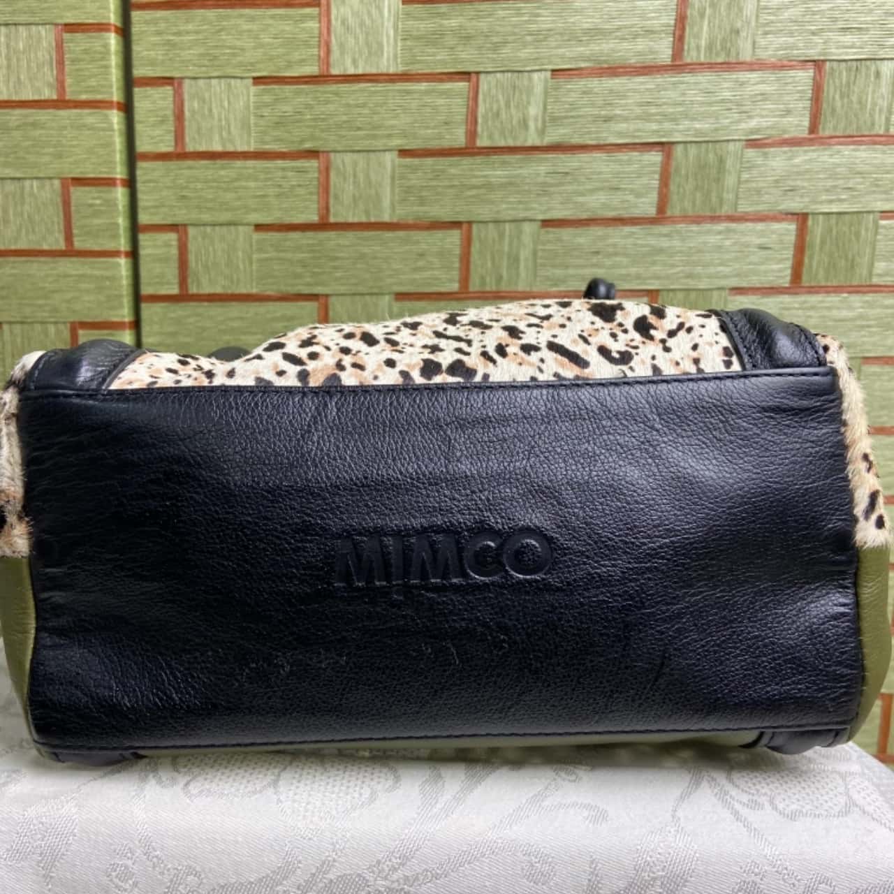 Mimco Womens Animal print / Black / Green handbag(s)