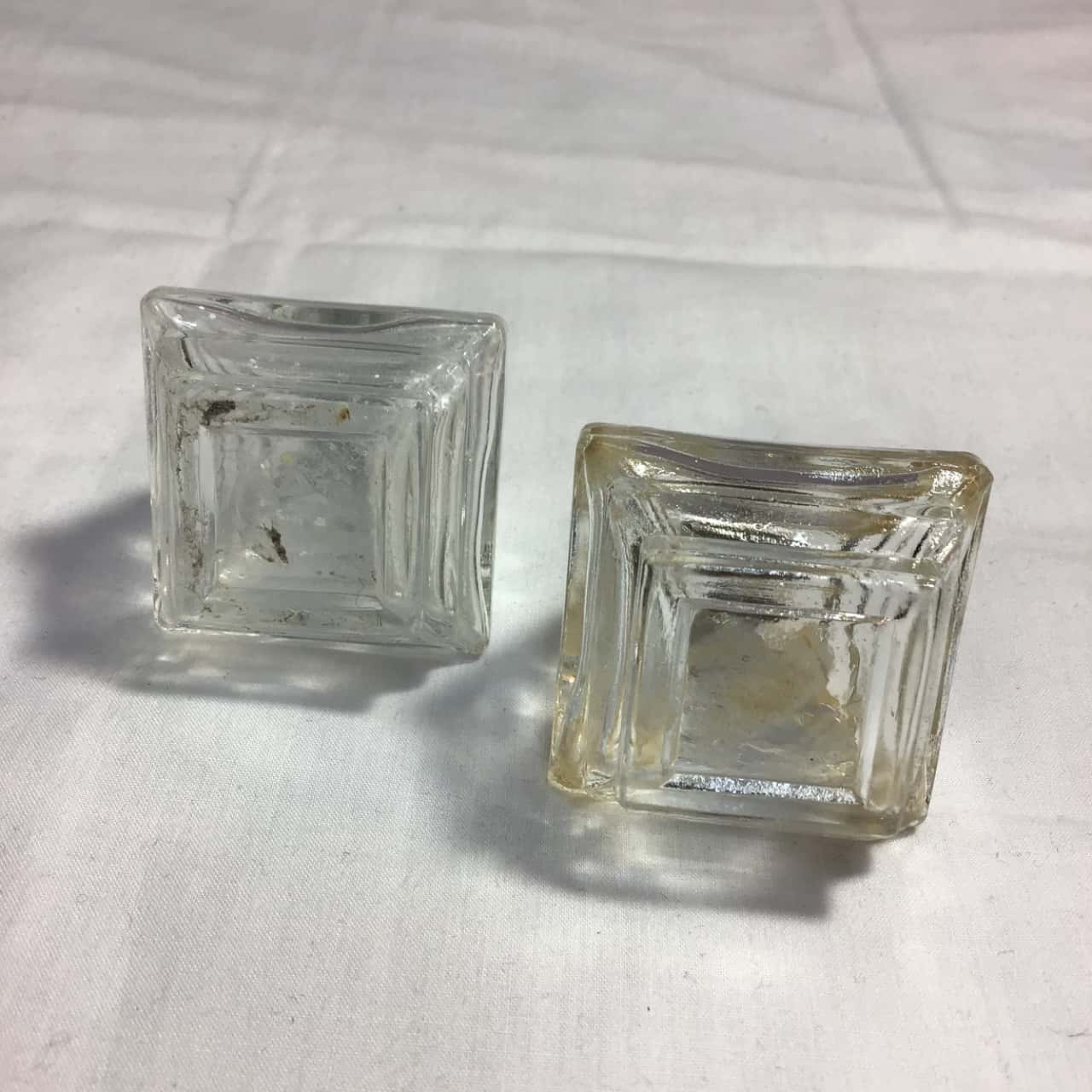 Vintage Irving Rice Art Deco Small Pyramid Salt & Pepper Shakers