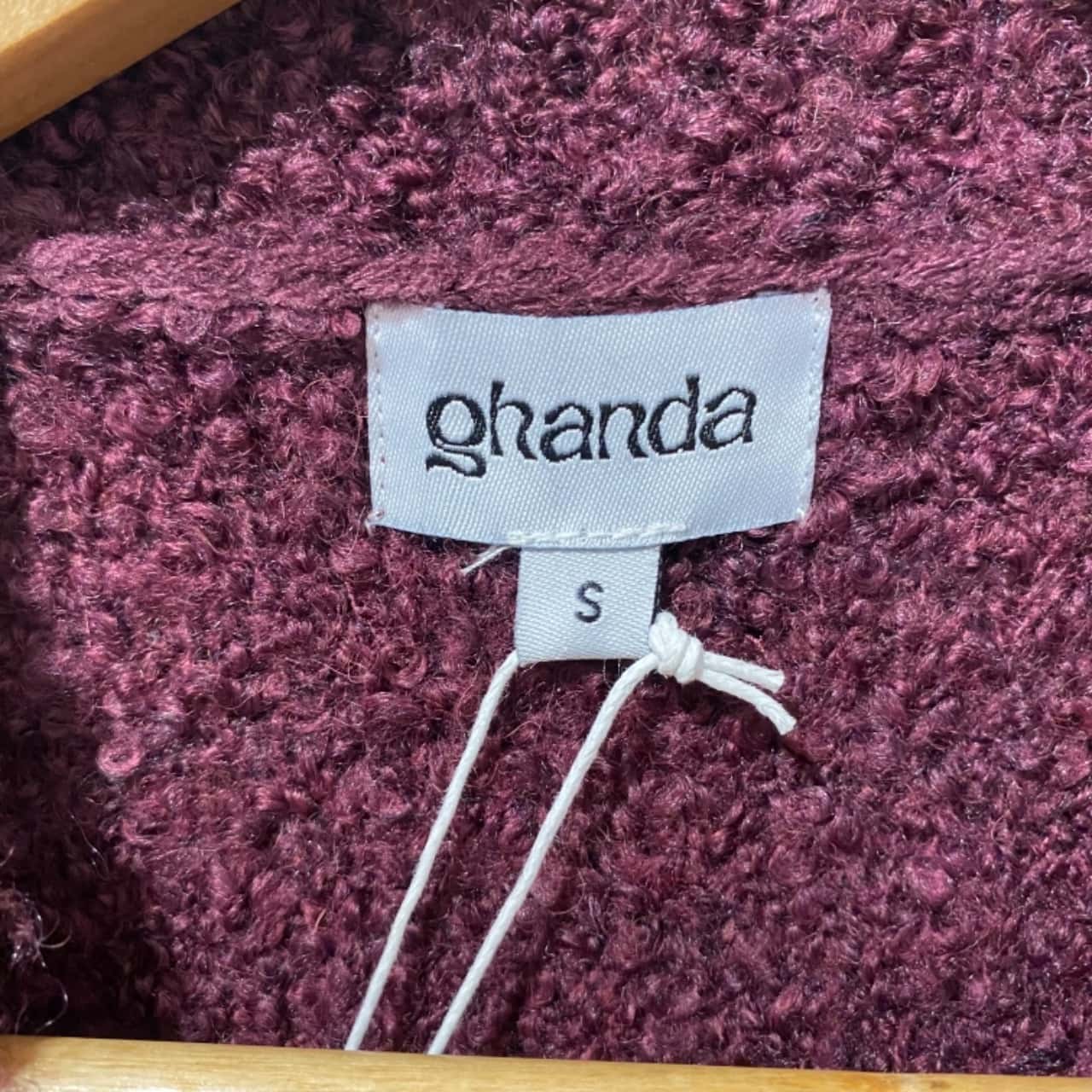 Ghanda Womens Size S Purple Sweater