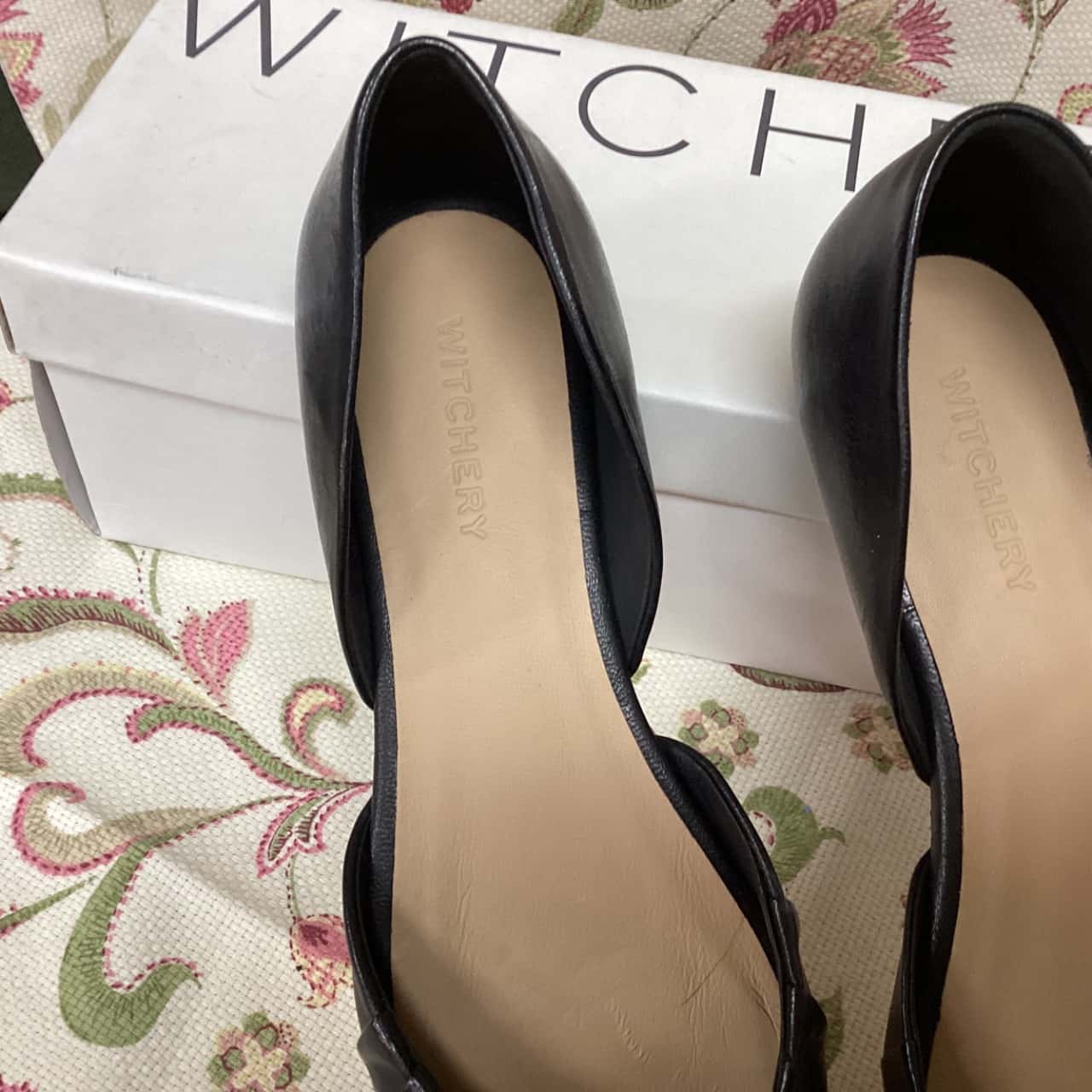 Witchery Womens“Gigi fth” black shoes RRP $129(s)