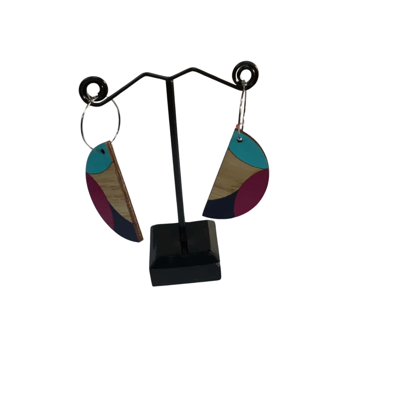 Wonderful Wooden Patterned Earrings (s)