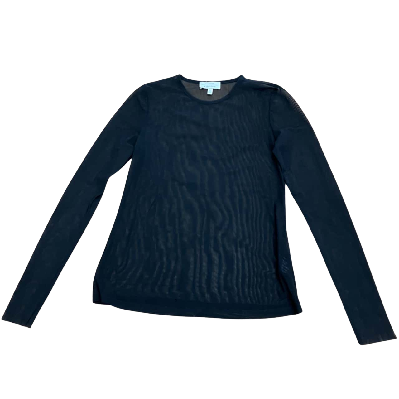 Paris Atelier Sheer Top Size 38 Black (s)