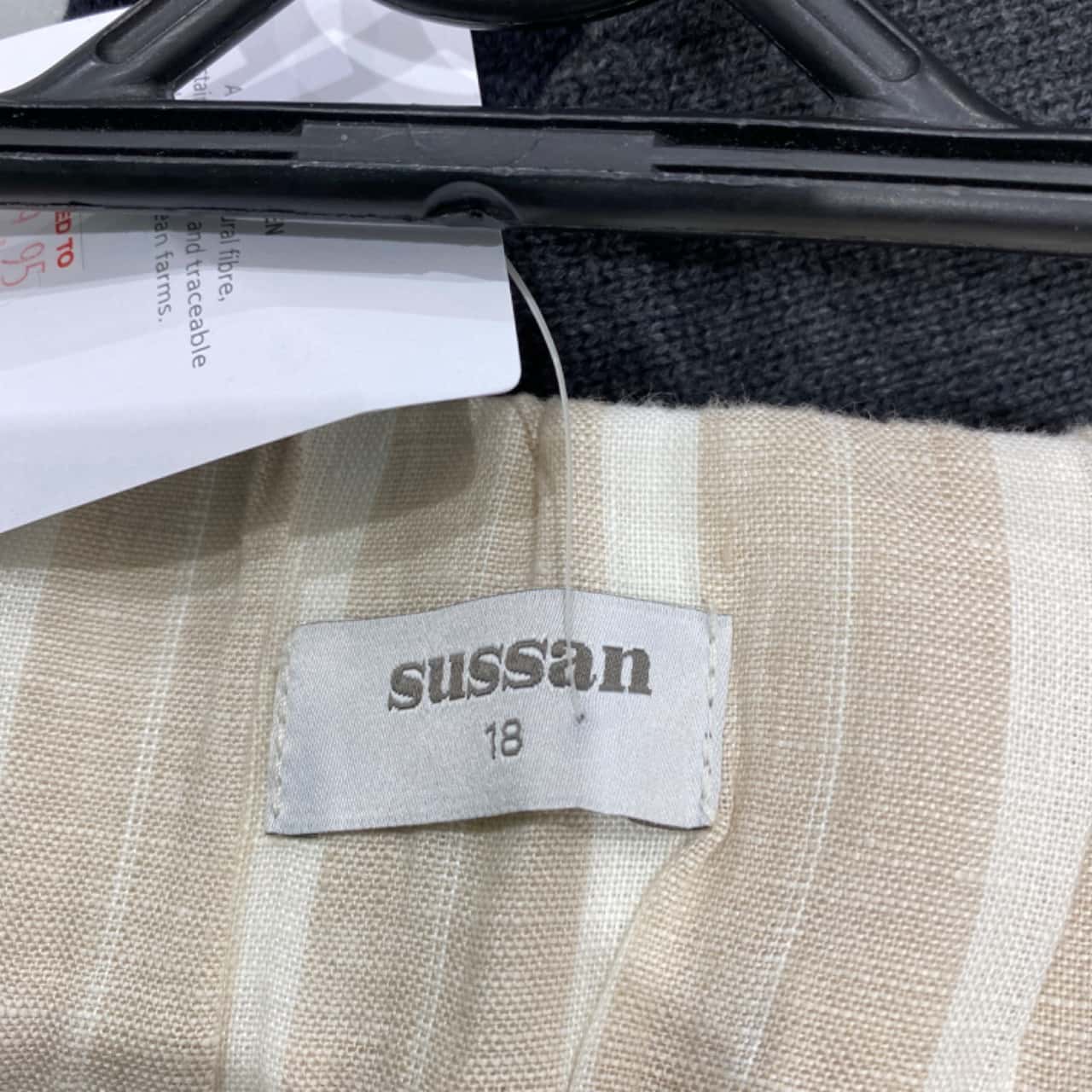 Sussan Womens Size 18 Beige Flare Pants(s)