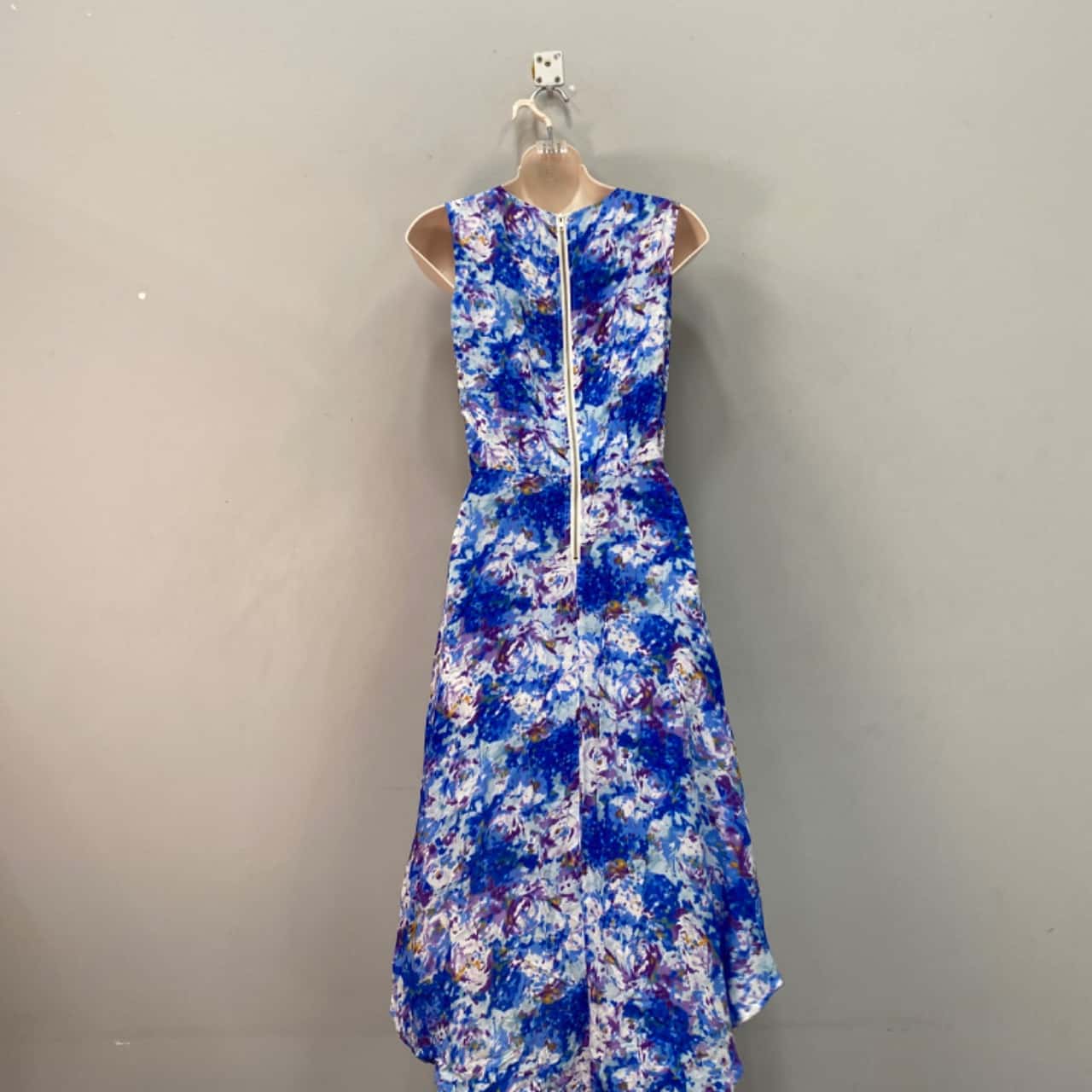 First Station Size 8 Floral Dress Blue