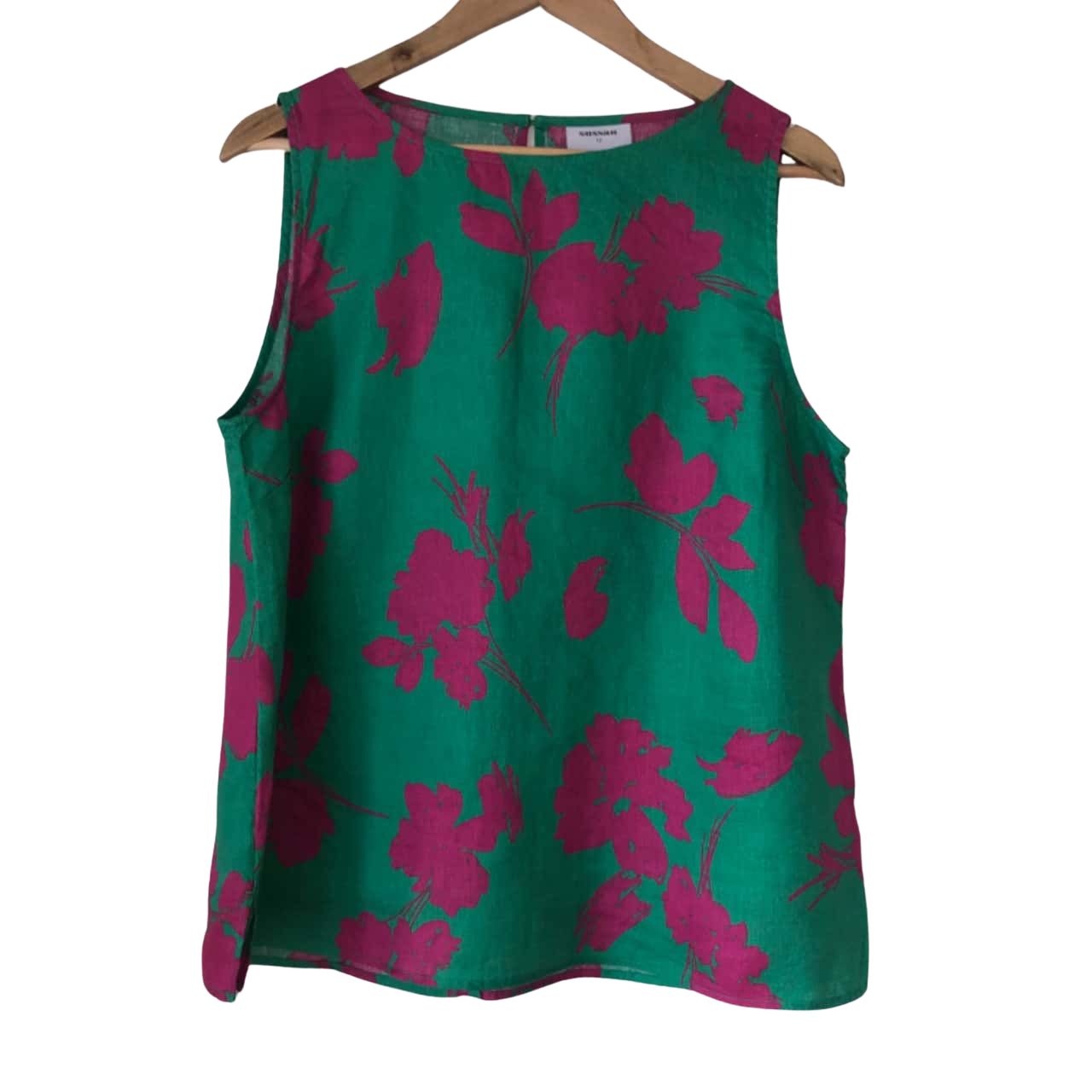 Sussan Linen Sleeveless Top. Size 12