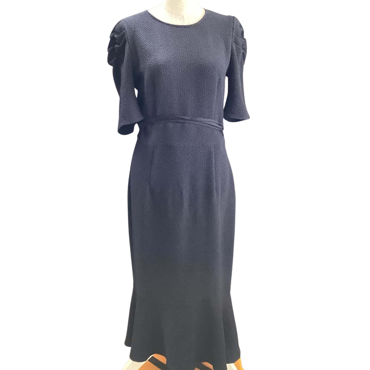 Seed Womens Size 8 Maxi Dress Navy Blue (s)