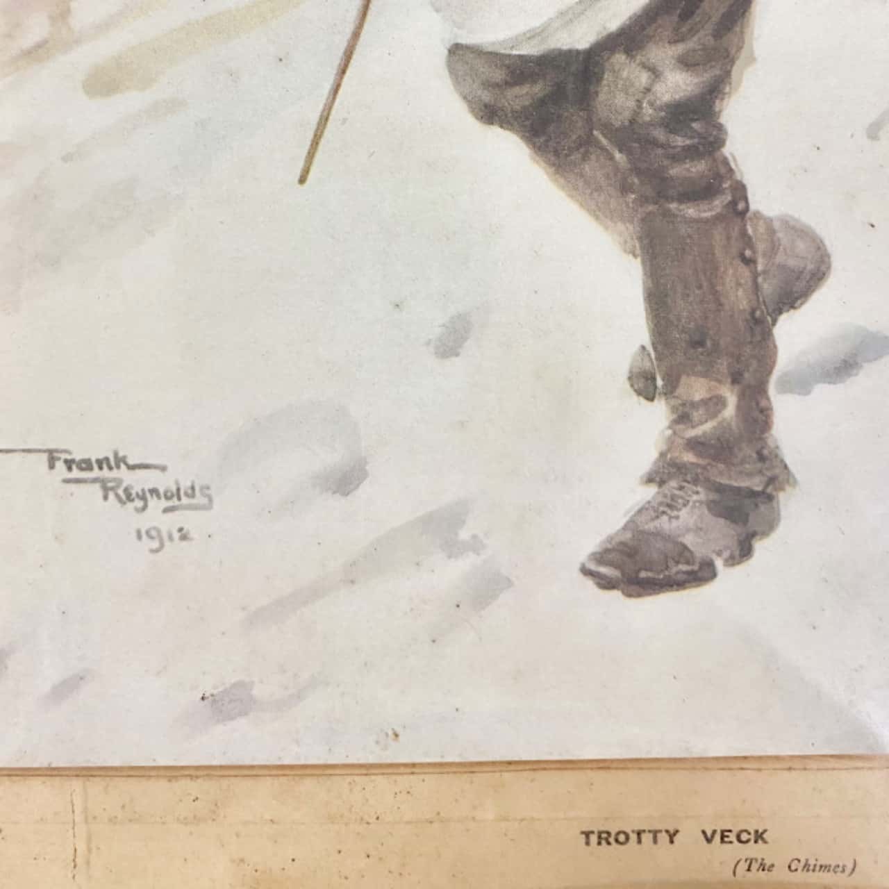 Very Old Frank Reynolds Trotty Veck 29cm x 35cm (s)