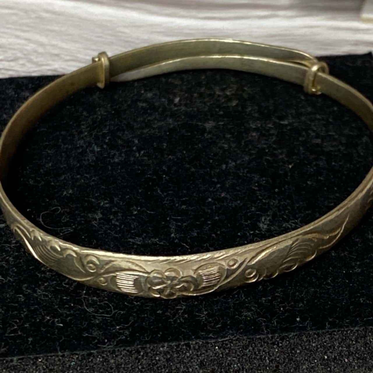 Sterling silver adjustable bangle (s)
