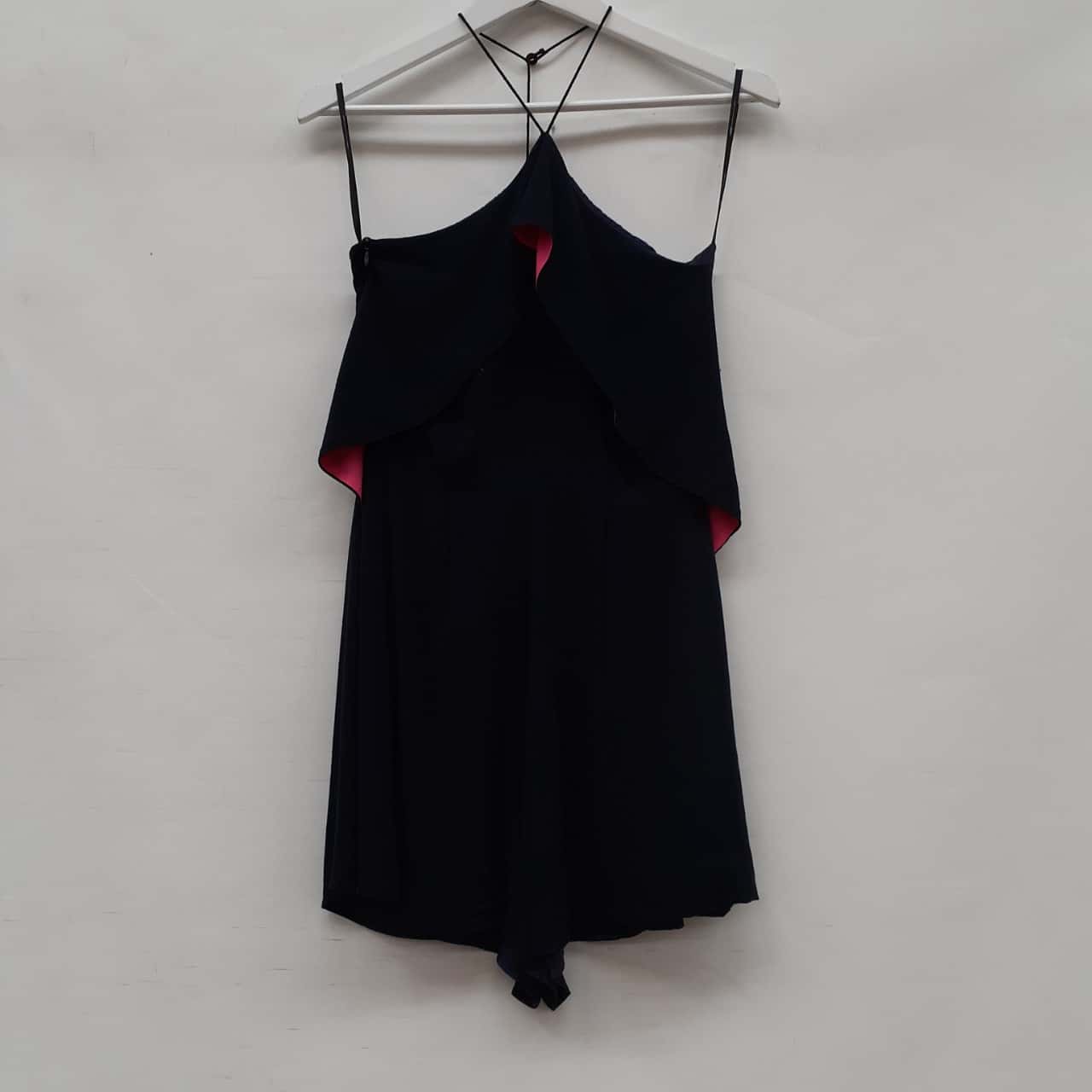 Three of Something Womens Size XS Playsuit Navy Blue RRP $80