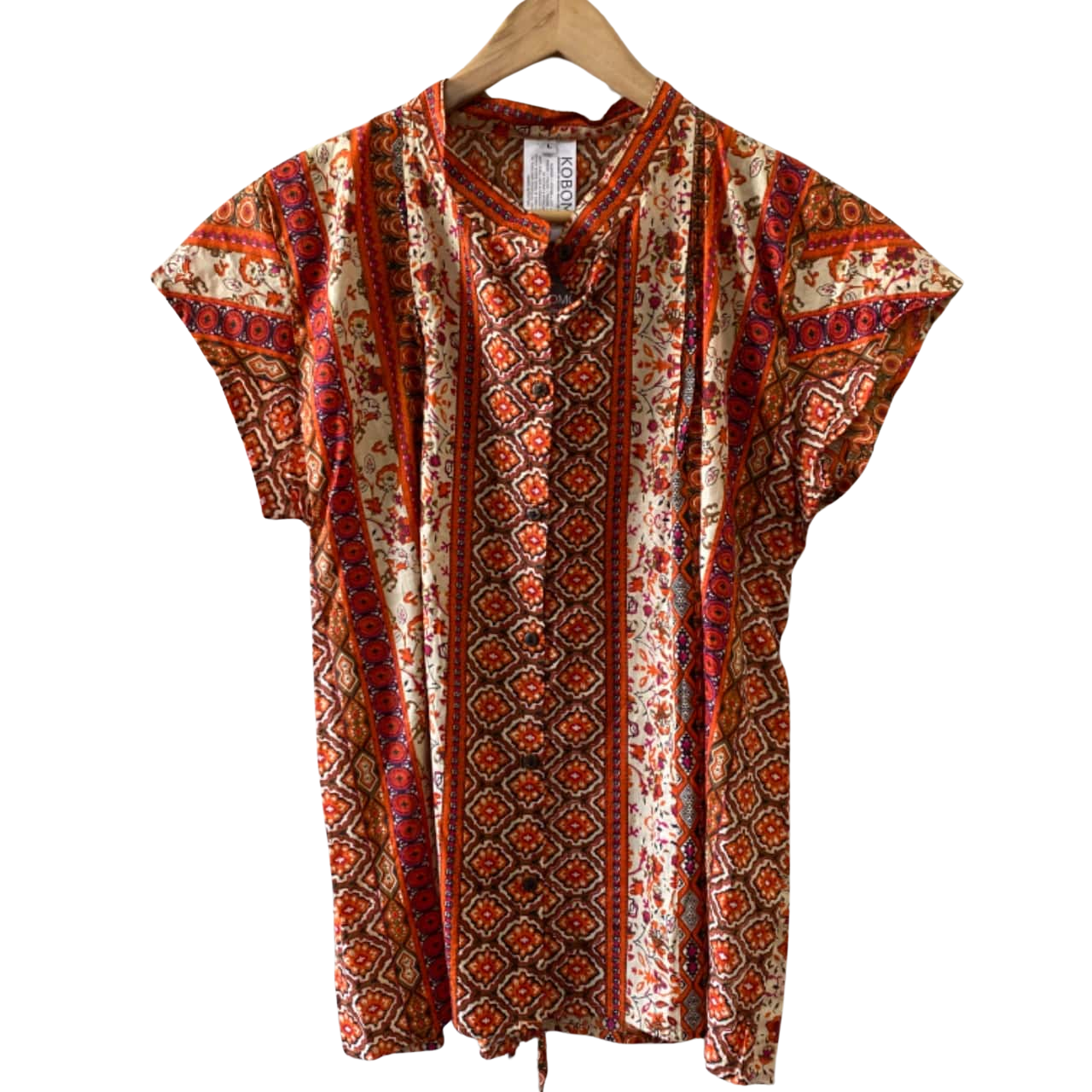 Kobomo Women's Size L Mosaic Sweet Caroline Shirt - New With Tags(s)