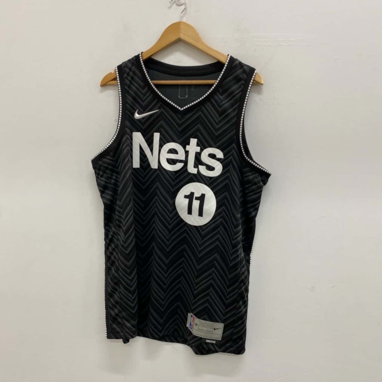 NBA Nike Nets Irving Num 11Unisex Size L Black Guernsey (s)