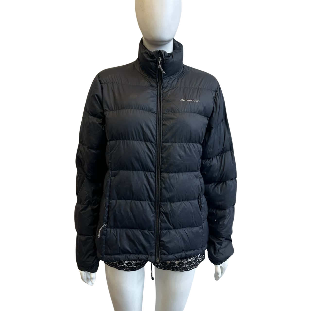 Macpac Women's Size 12 Puffer Jacket Black (s)