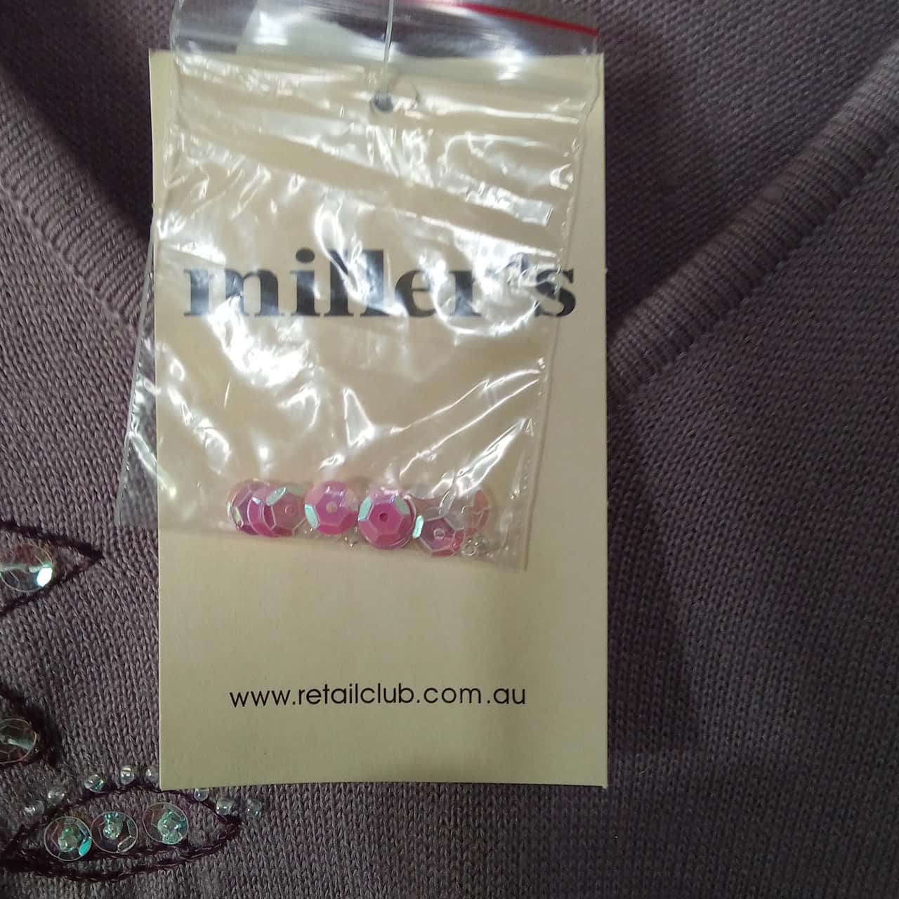 Millers Ladies Violet Long Sleeve Top With Flower Design Size 8 NWT