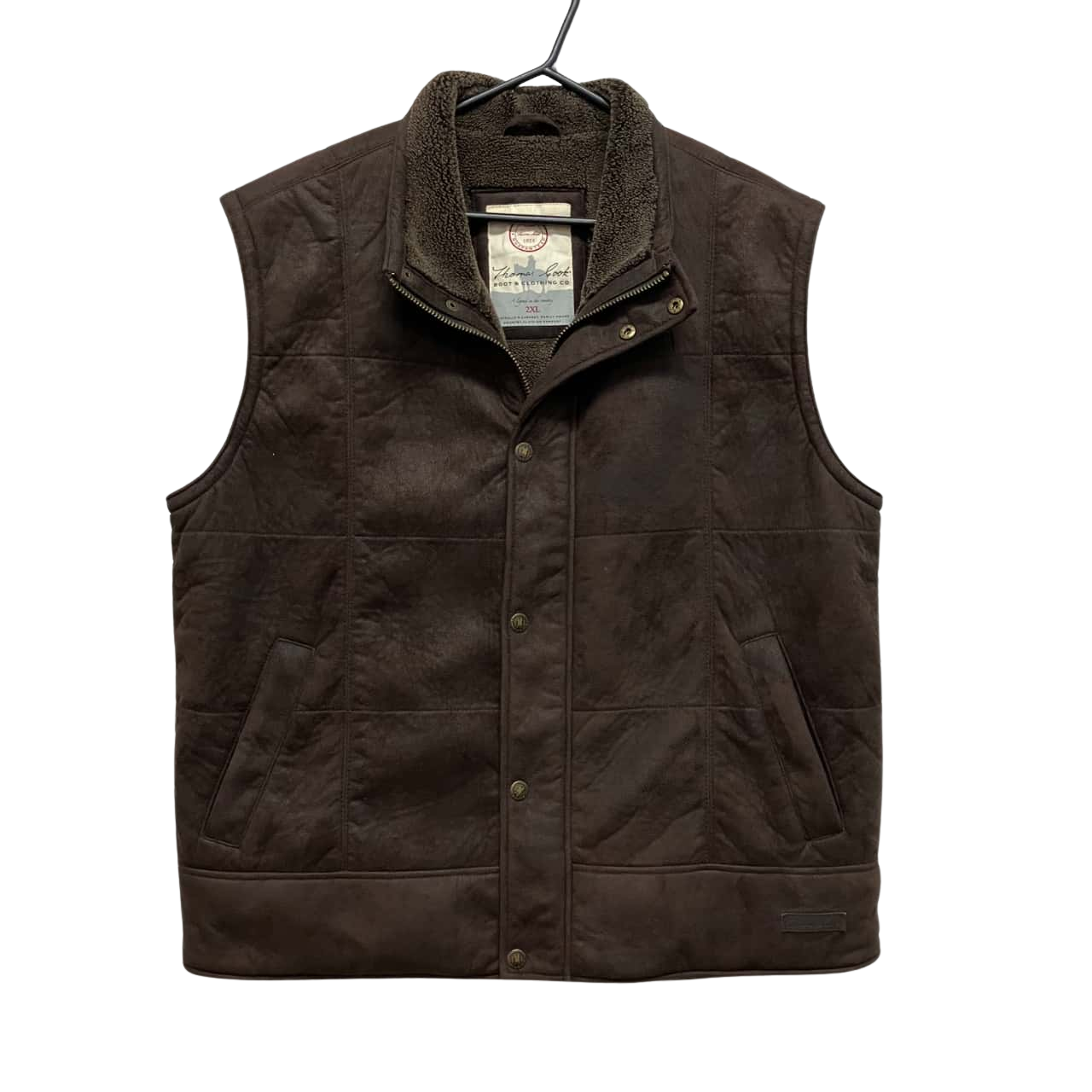 Thomas Cook Mens Size XXL Fleece / Vest Brown