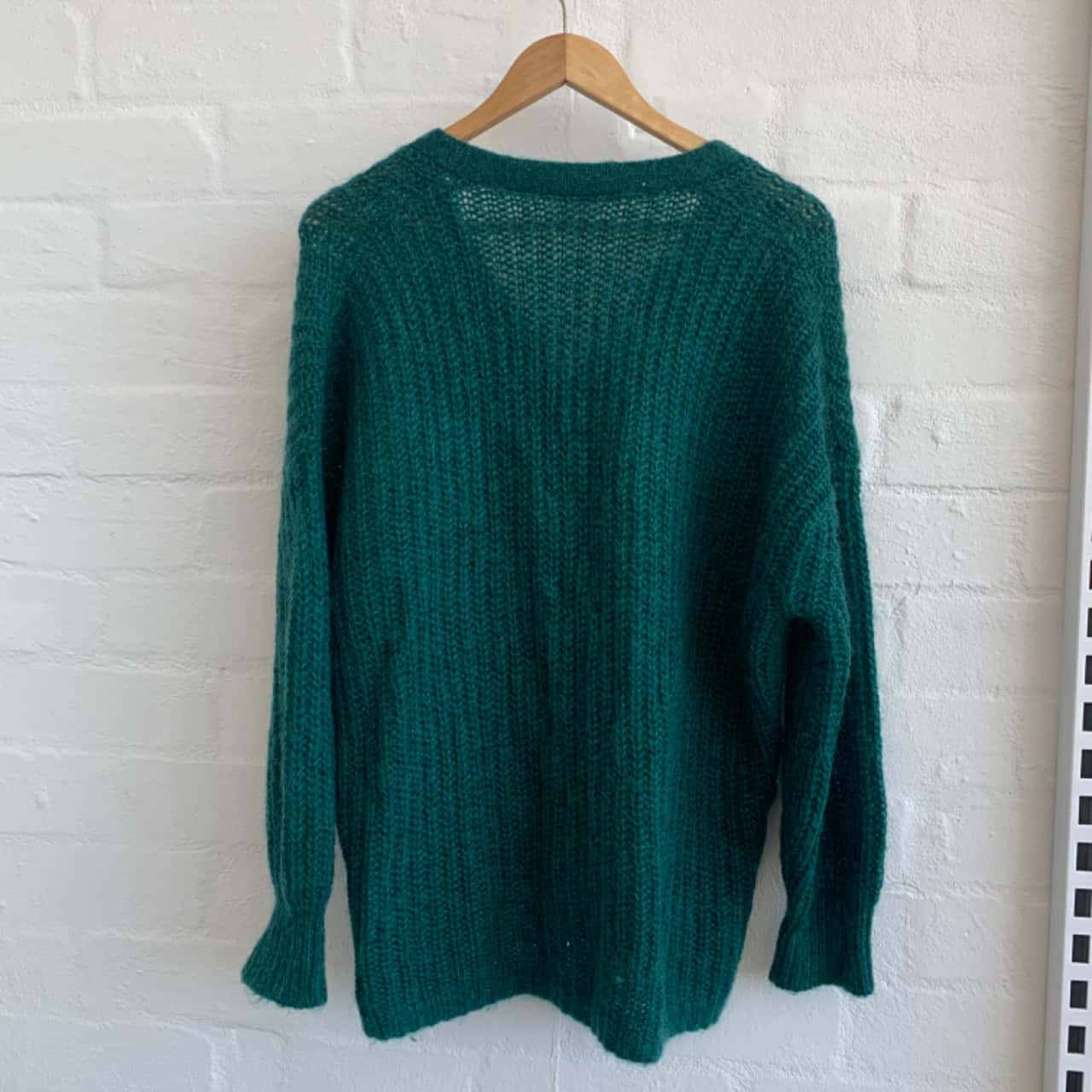 Seed Small Green Wool-Blend Cardigan(s) - New Without Tags | Salvos Stores