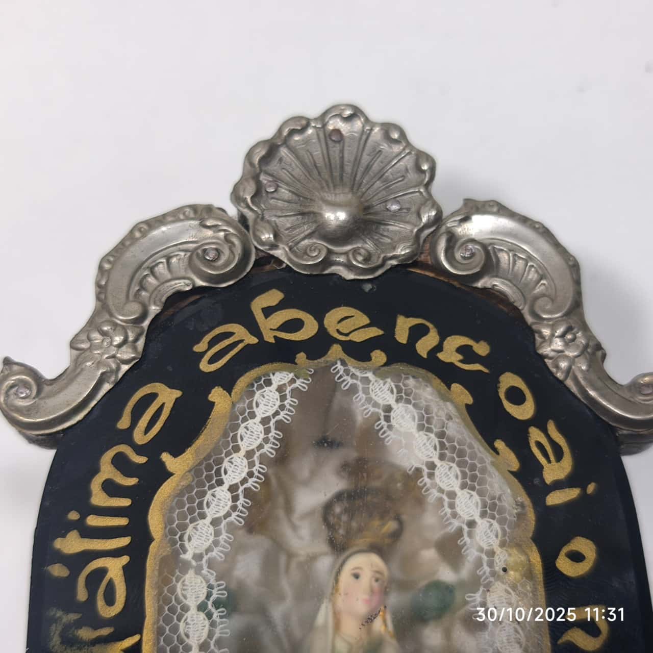 Our Lady of Fatima Portugal Light Up Music Box Vintage Tested and Tagged