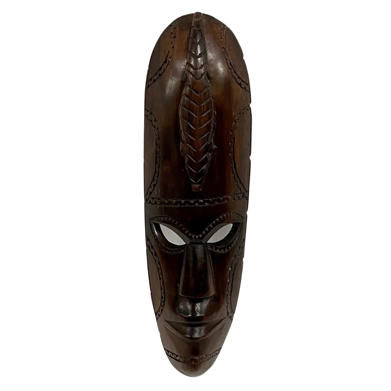 Beautiful Wall Hanging Wood Mask 48cm x 15cm (s)