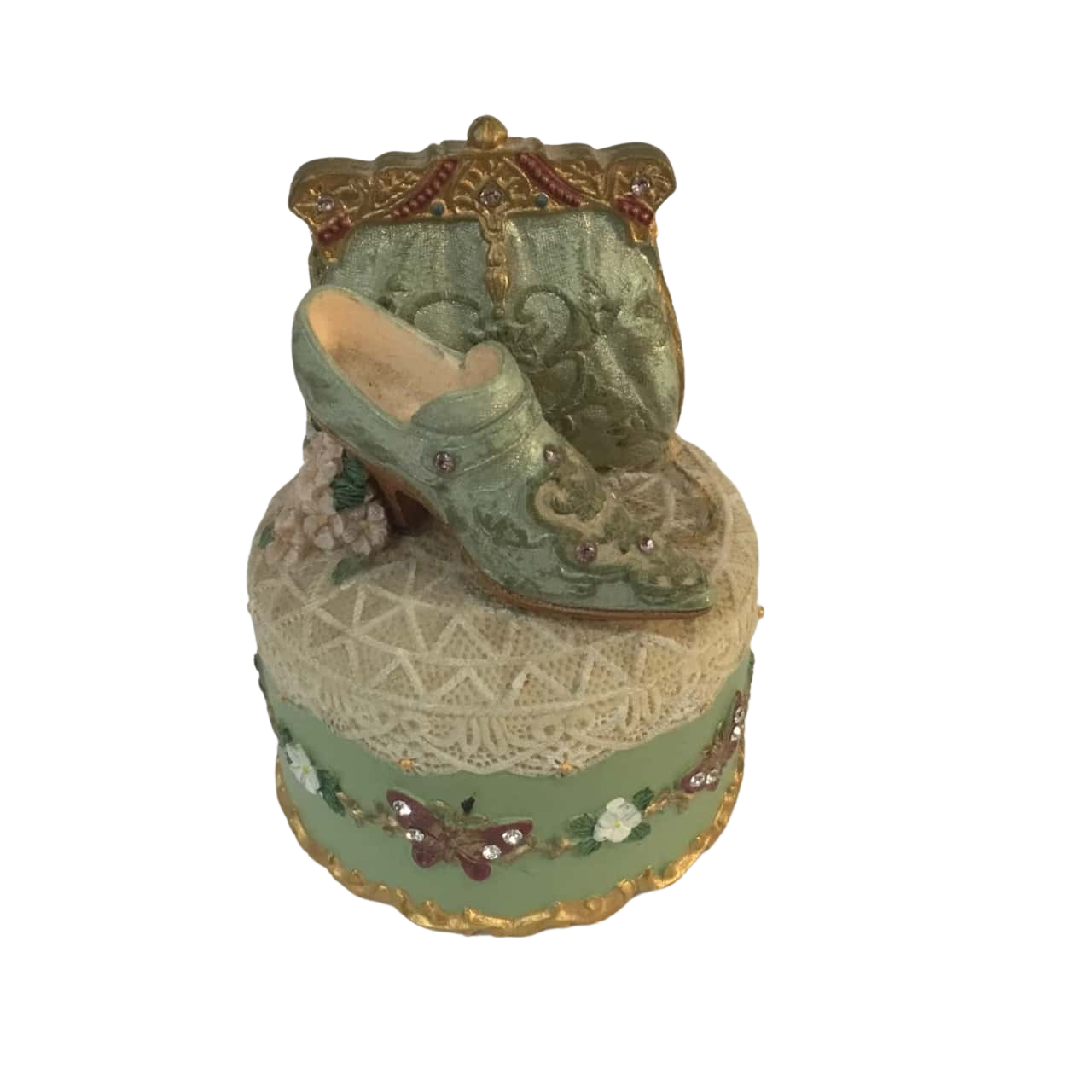 Popular Imports Wind up Shoe & Purse Music Box Approx 7.5 cm high