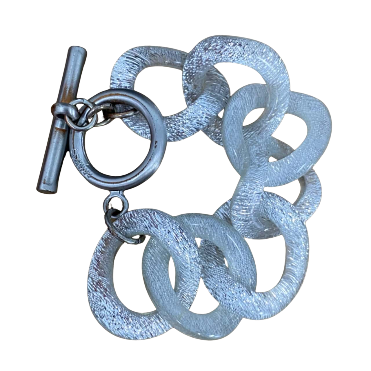 Mimco Silver Tone Chained Bracelet (s)